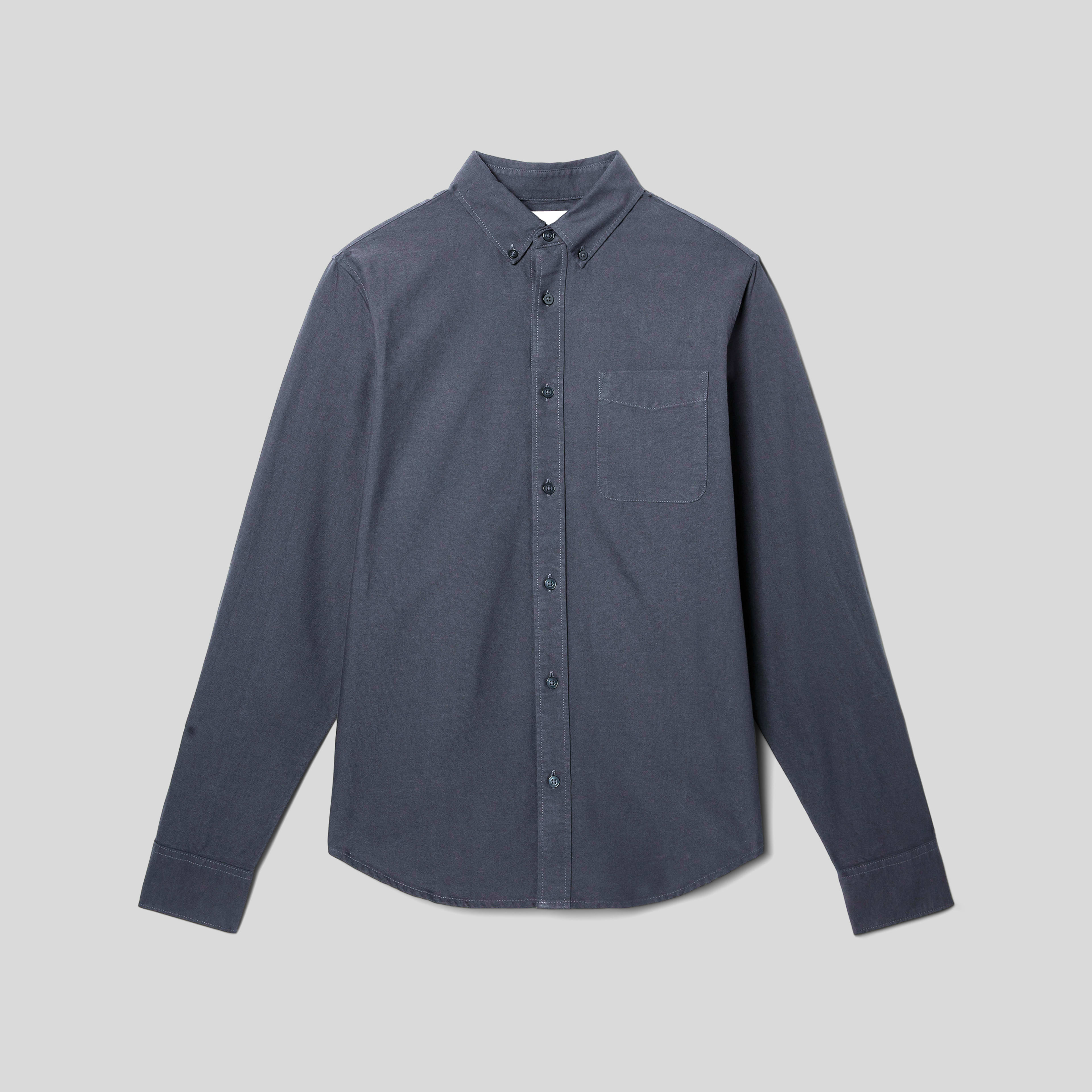 The Organic Oxford Shirt | Uniform Slate Grey – Everlane