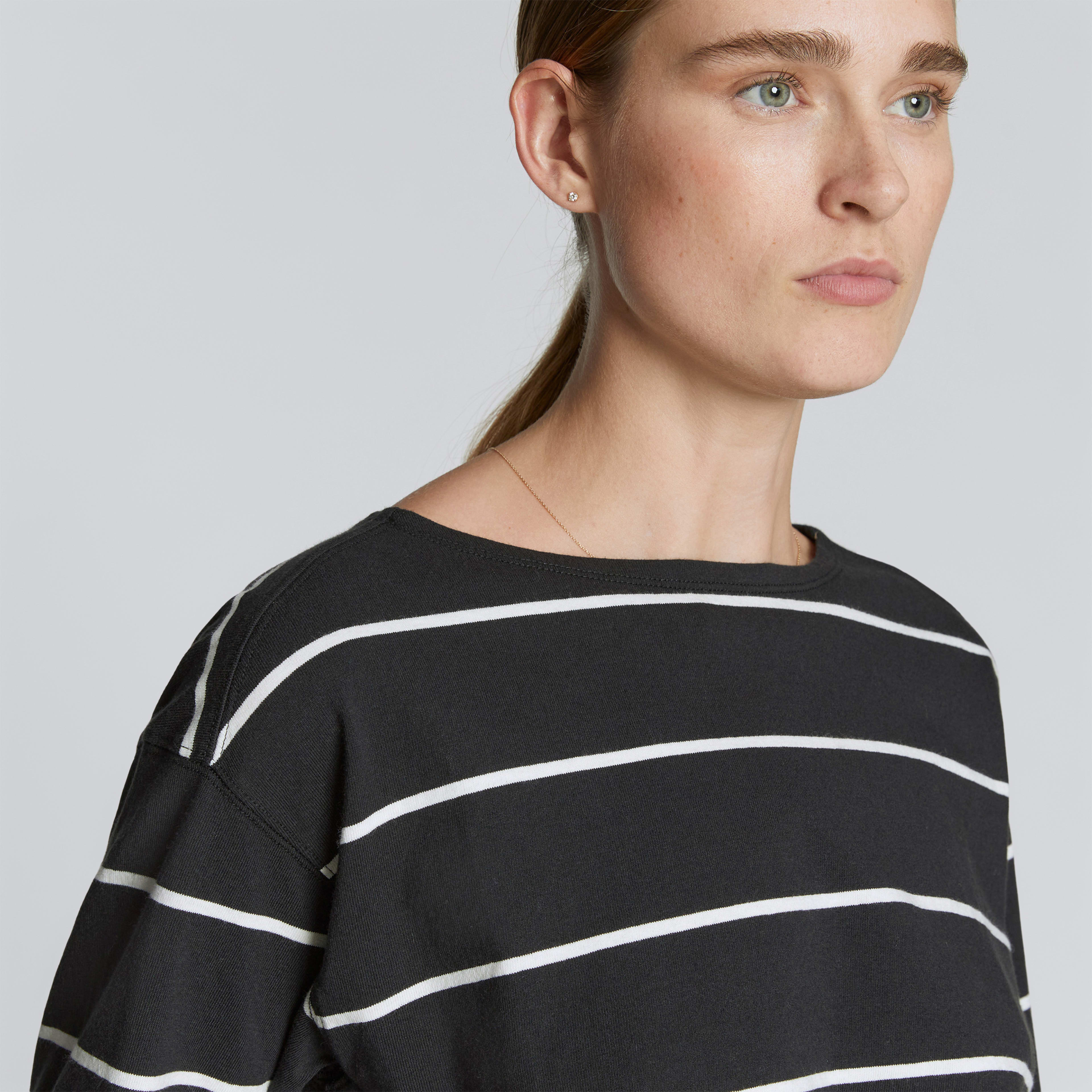 The Modern Breton Tee Black / Canvas Tan – Everlane