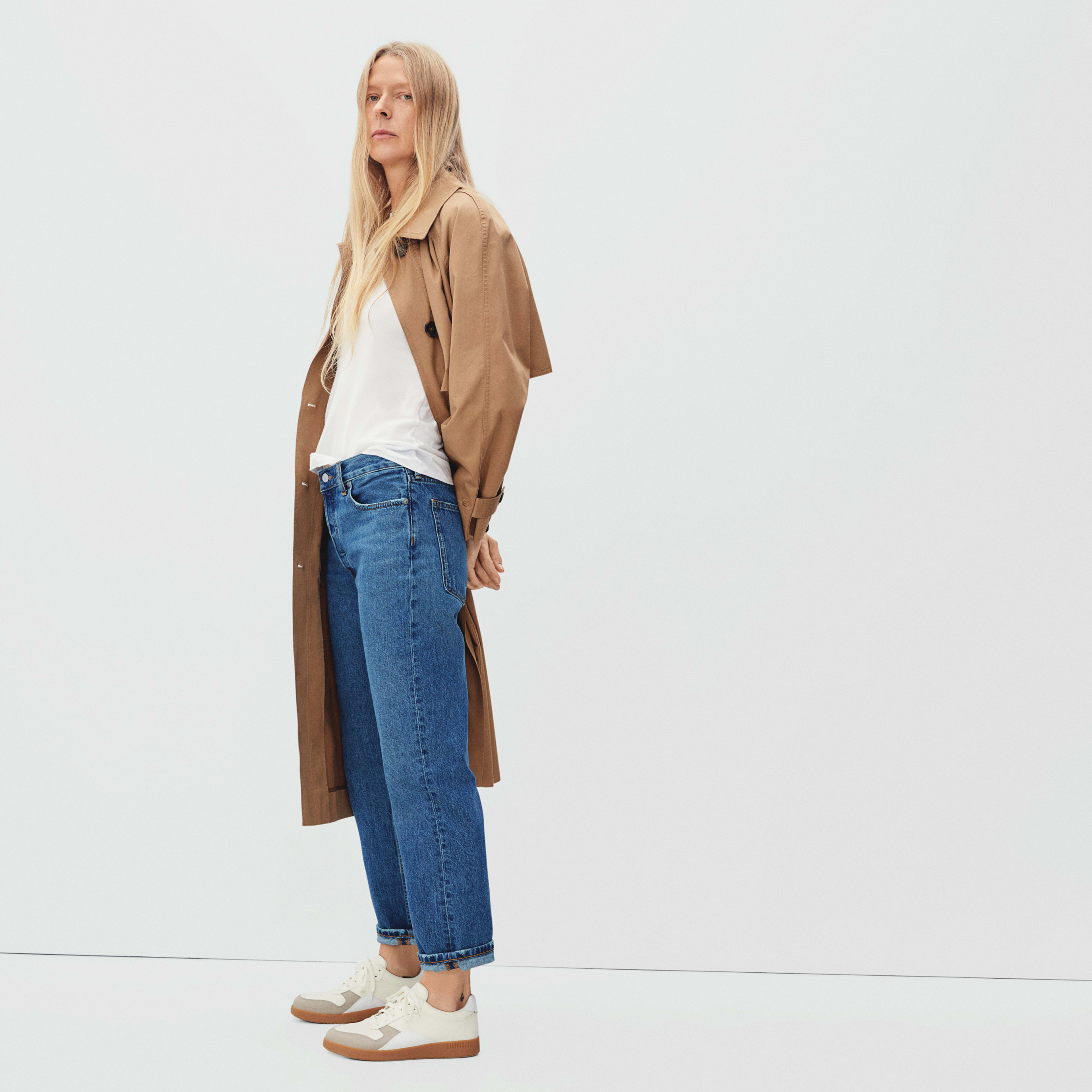 The Rigid Slouch Jean Washed Indigo – Everlane