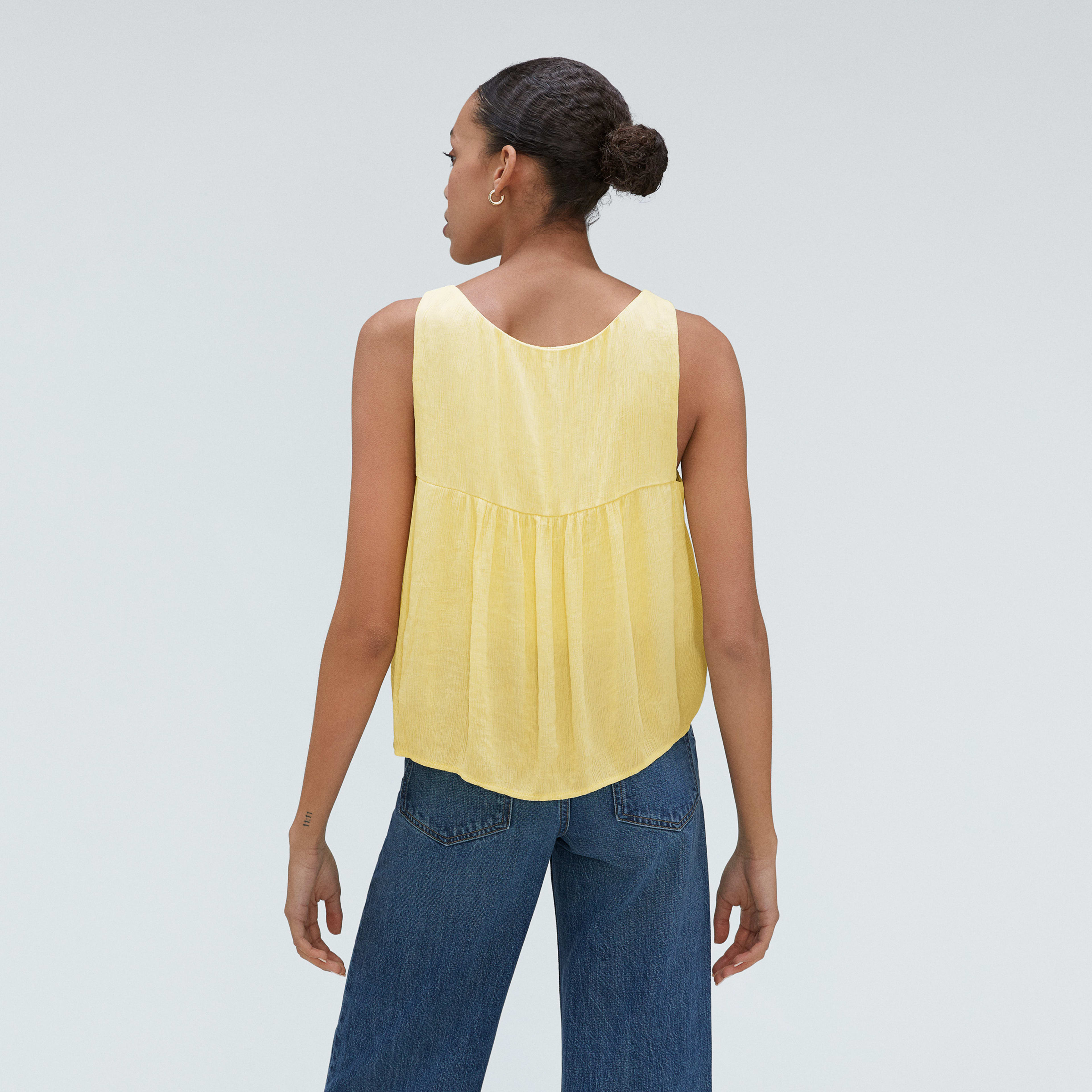 The Naia™ Ripple Tank Pastel Yellow – Everlane