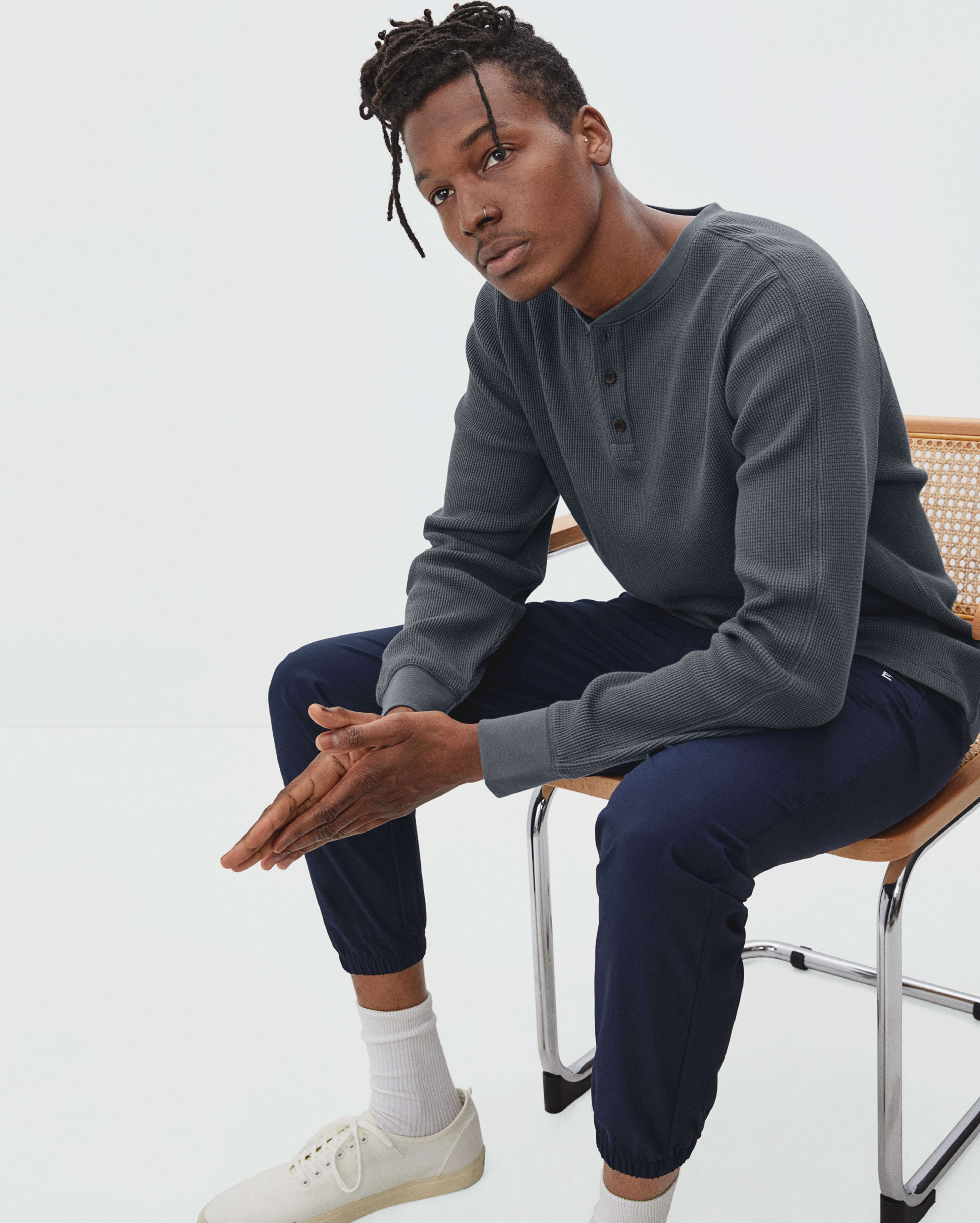 Image of The Waffle Long-Sleeve Henley Tee
