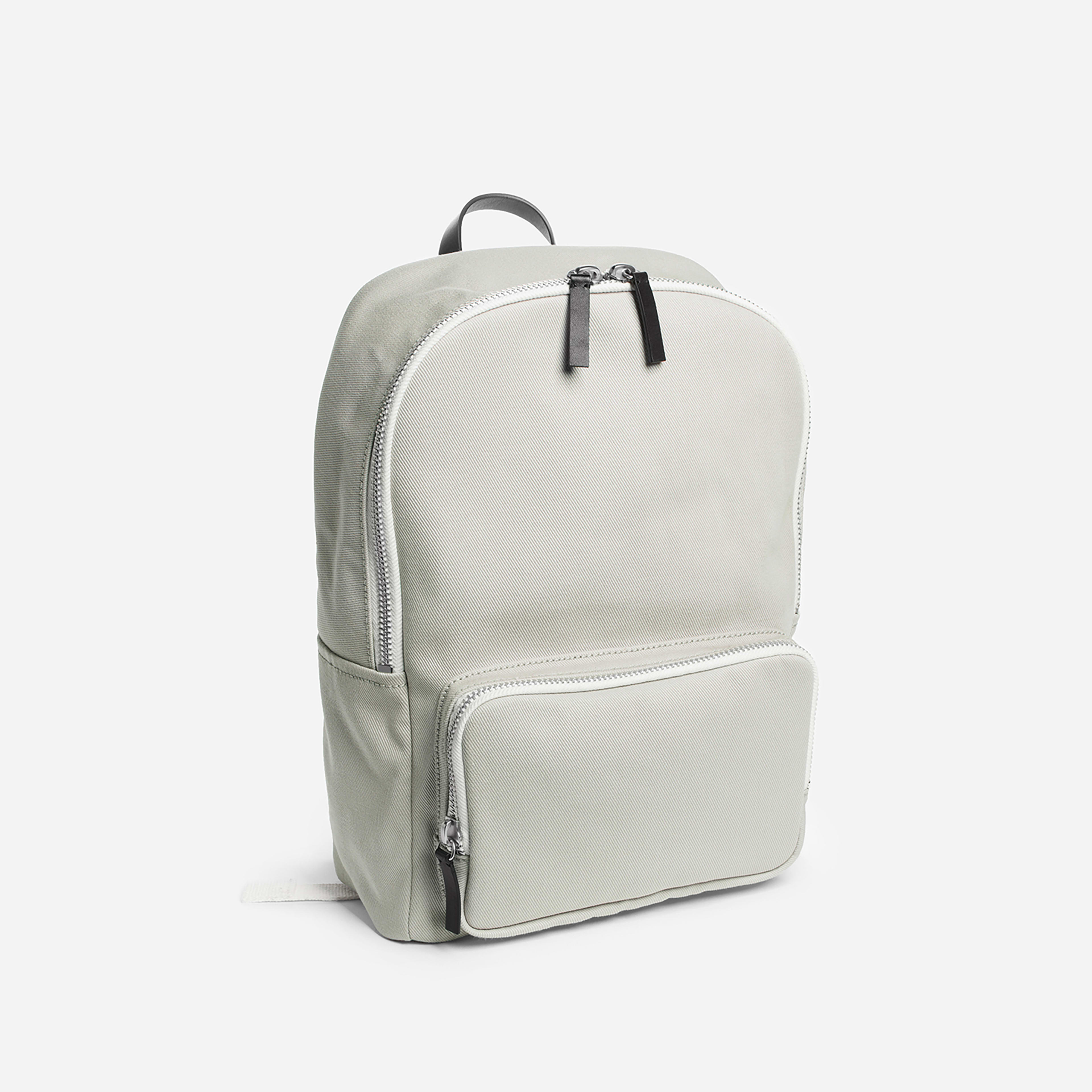 The Modern Zip Backpack - Mini Stone + Black Leather – Everlane