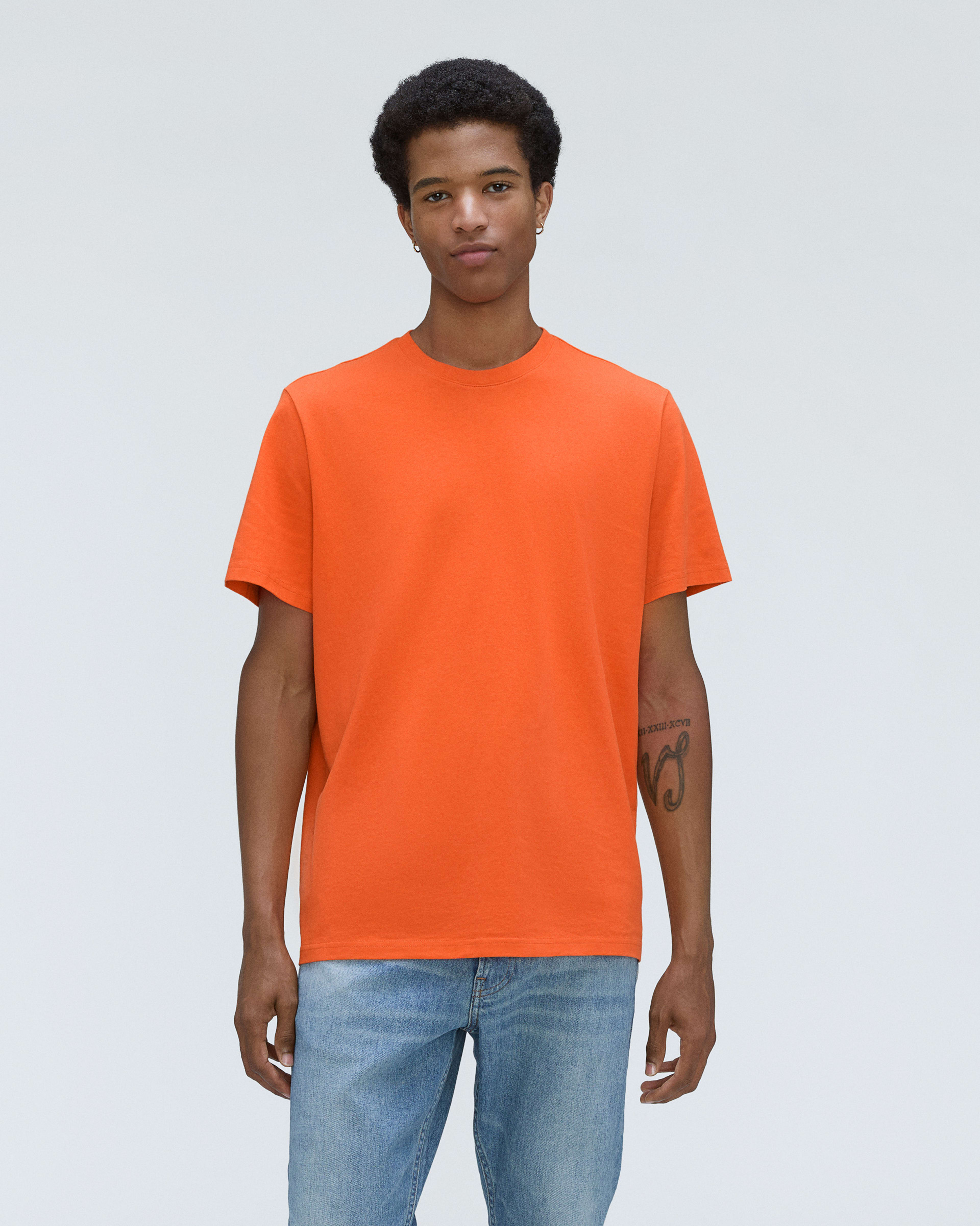The Premium-Weight Crew | Uniform Safety Orange – Everlane