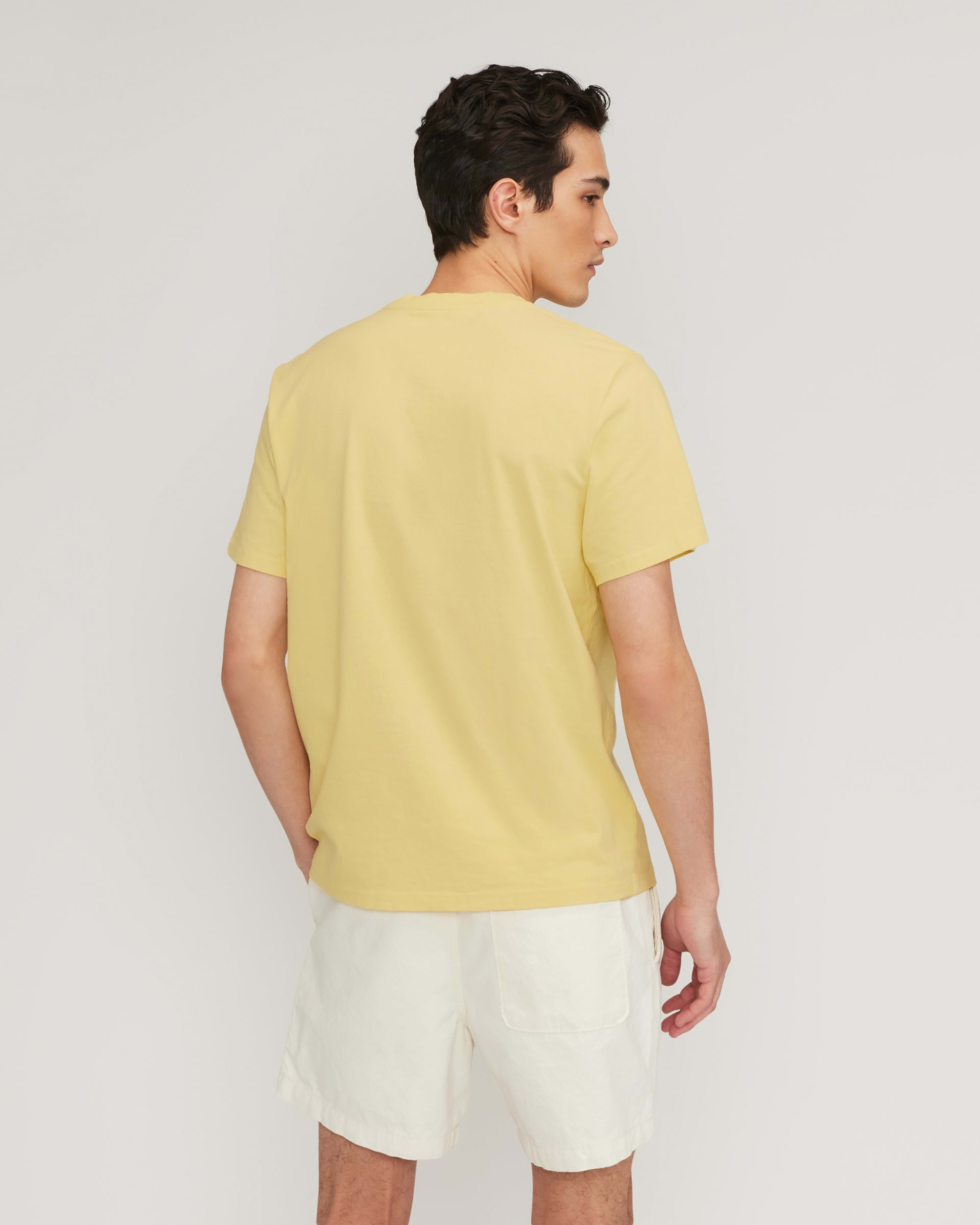 The Premium-Weight Relaxed Crew | Uniform Pale Yellow – Everlane
