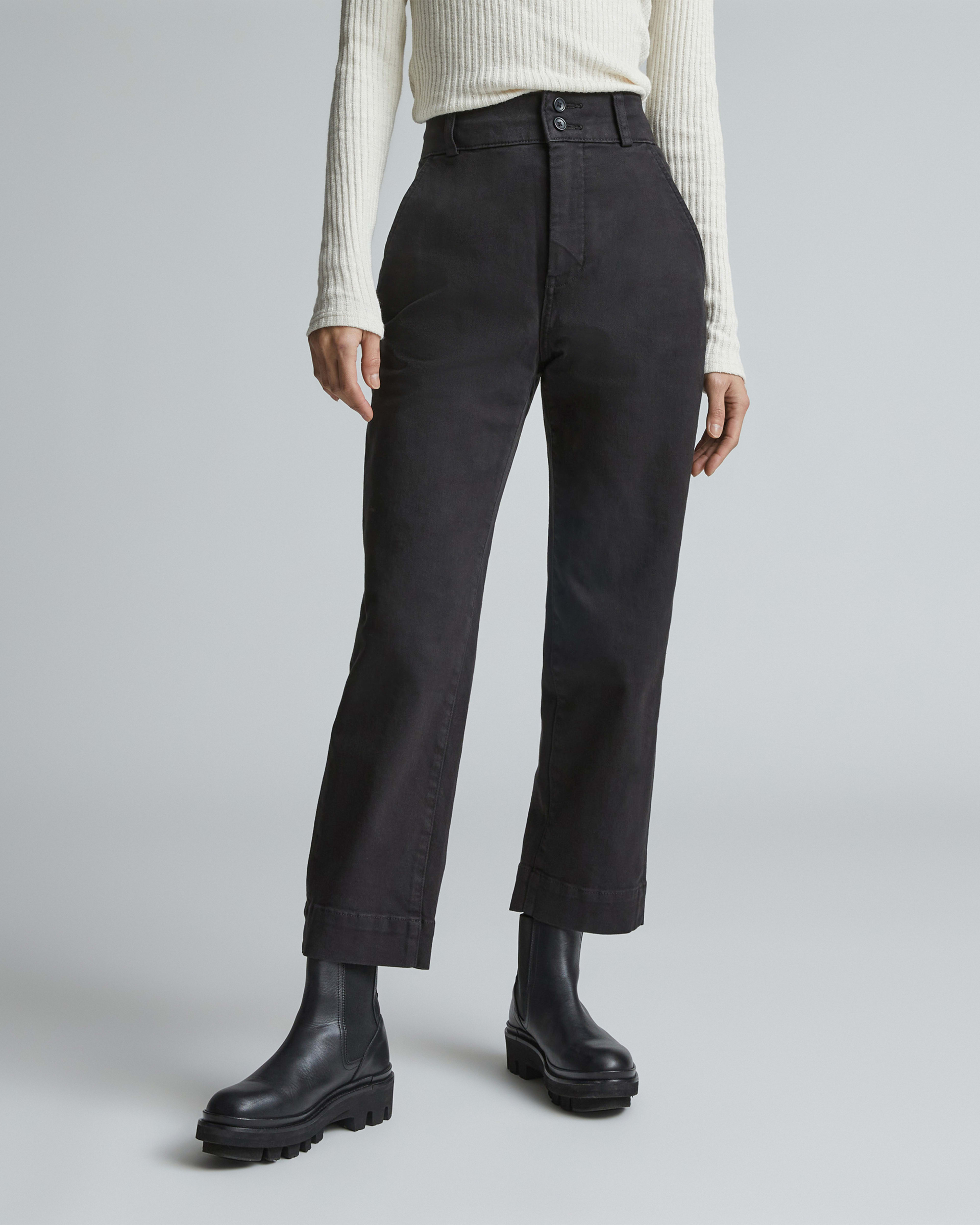The Organic Straight-Leg Pant Black – Everlane