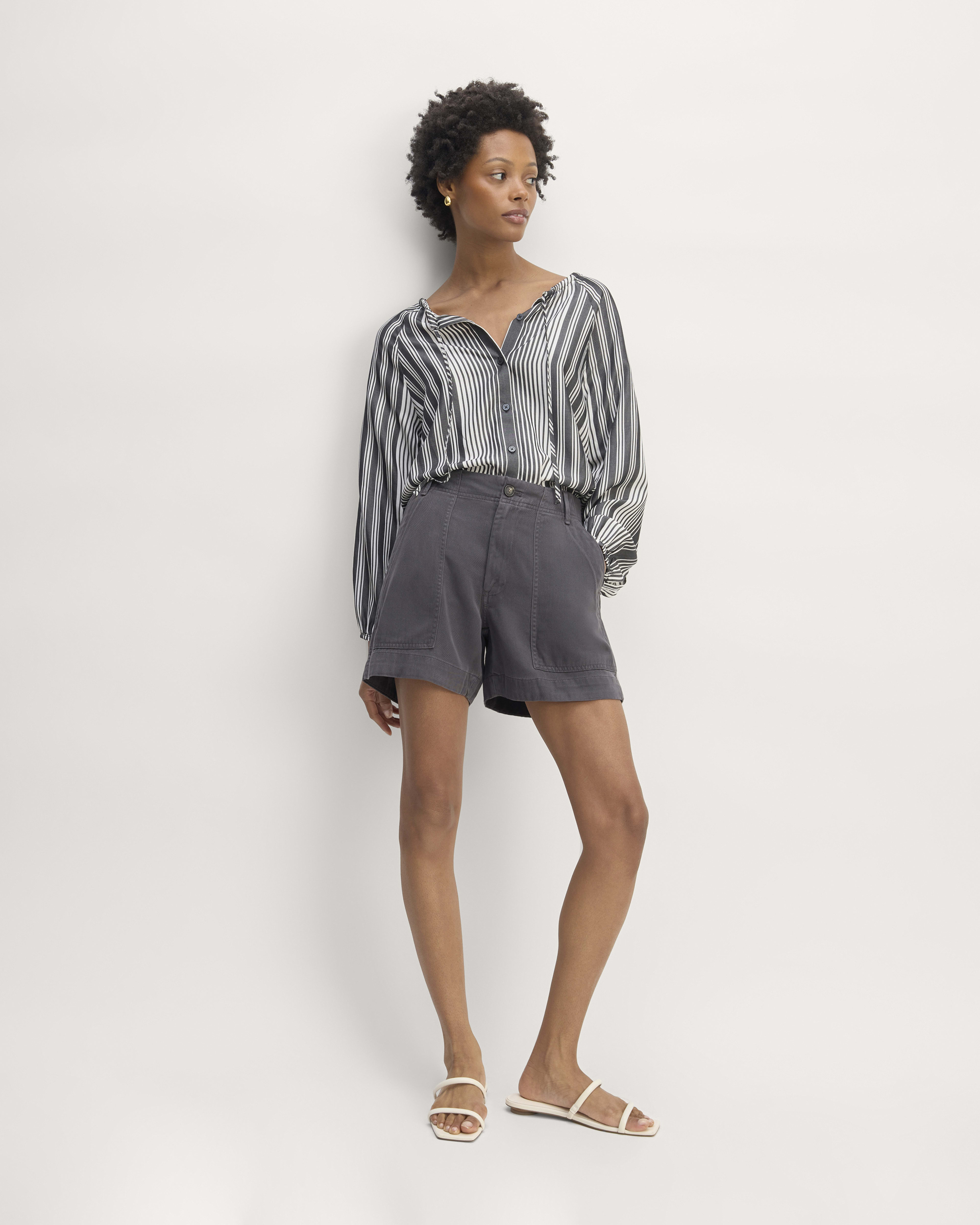 The Perform Bike Short Ocean Blue Everlane
