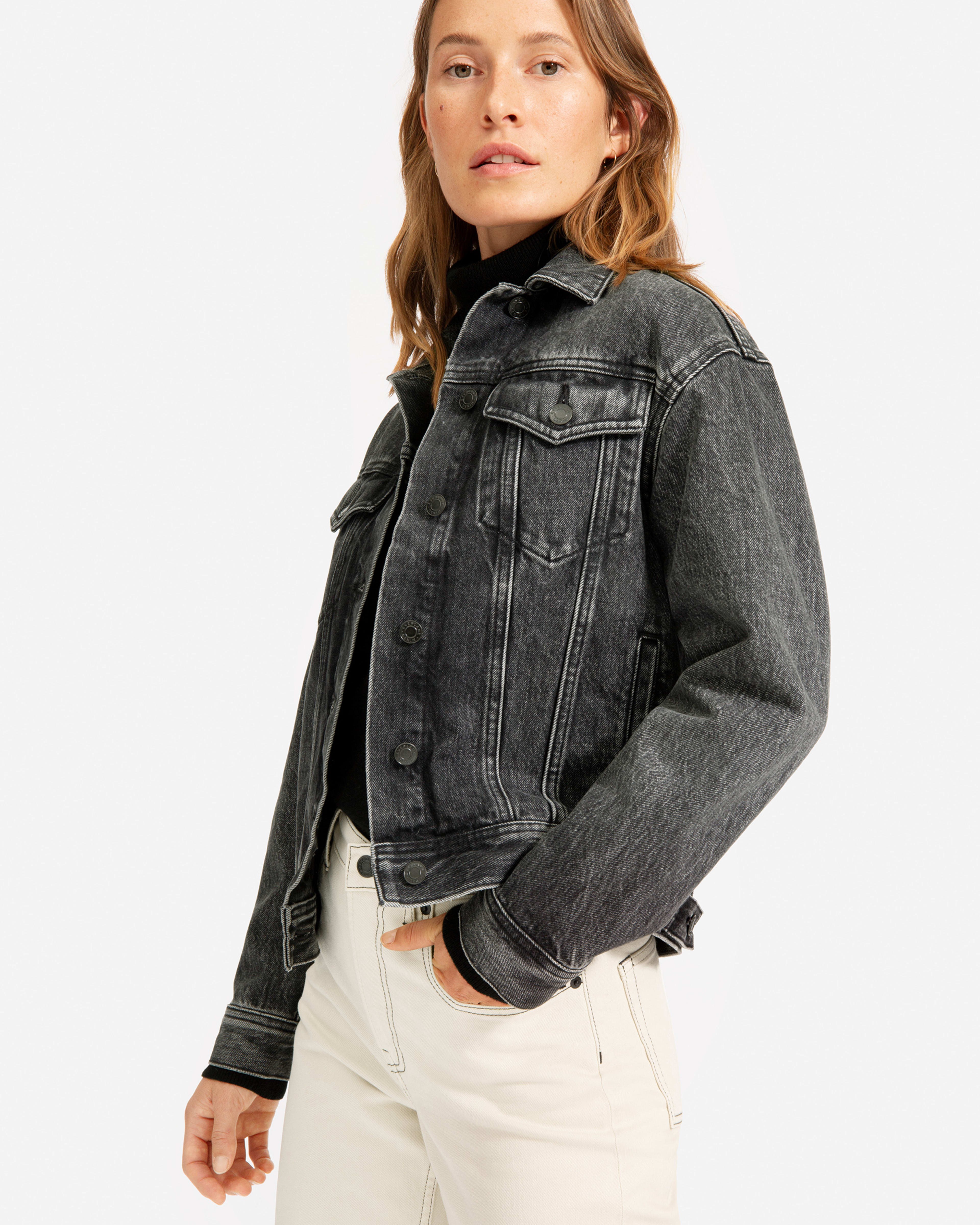 The Denim Jacket Washed Black – Everlane