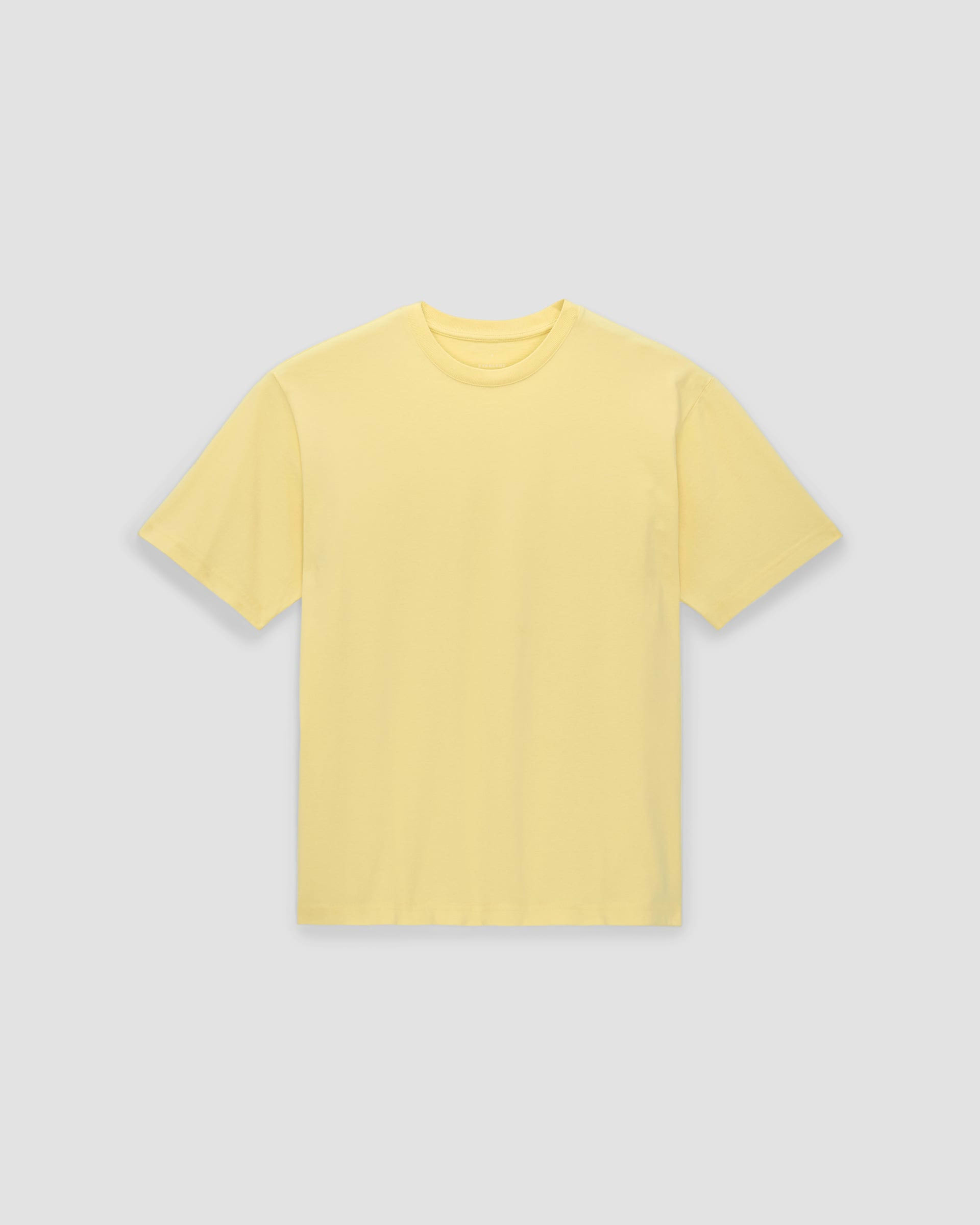 The Premium-Weight Relaxed Crew | Uniform Pale Yellow – Everlane