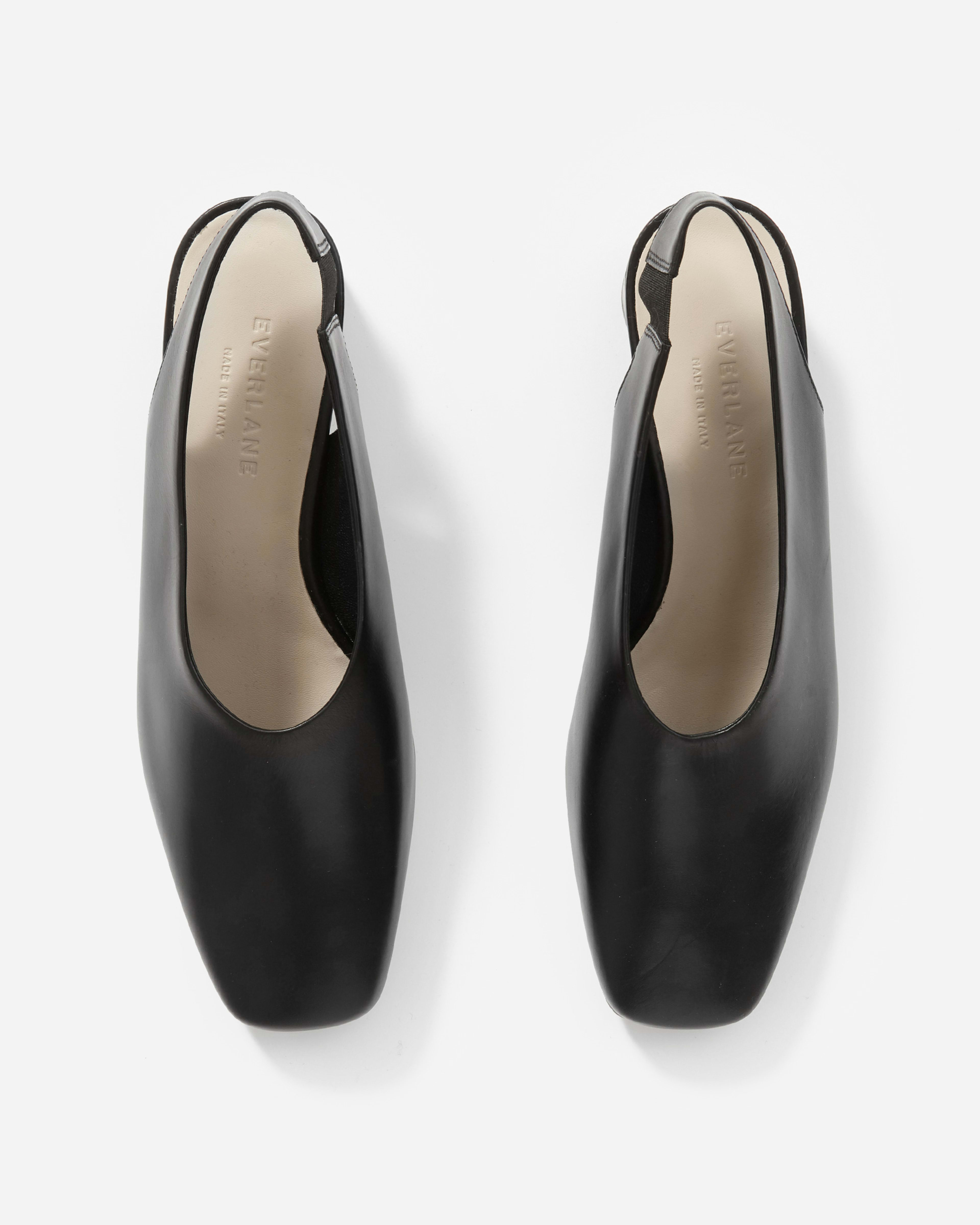 The Square Toe Slingback Black – Everlane