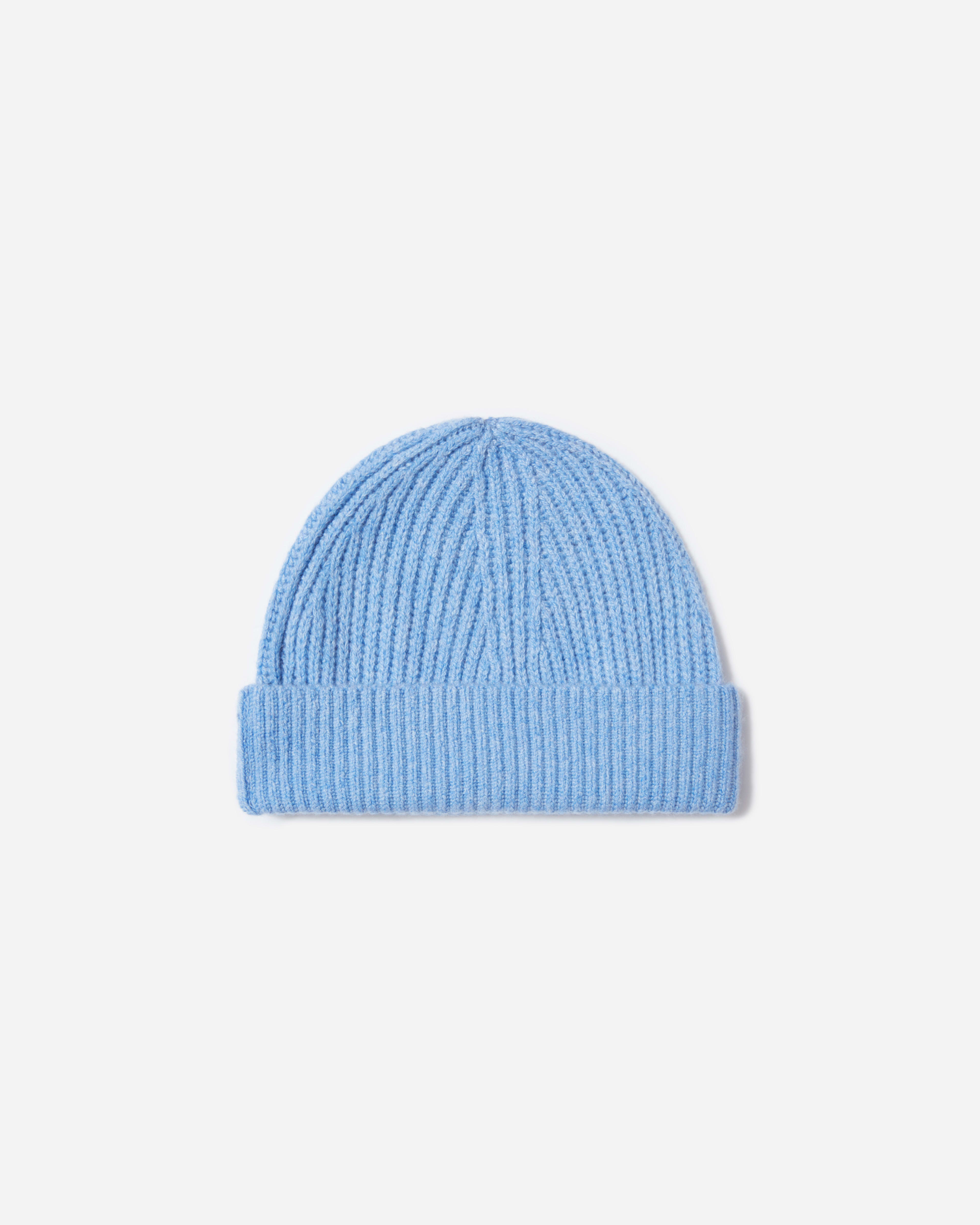 The Cashmere Rib Beanie Sky Blue – Everlane