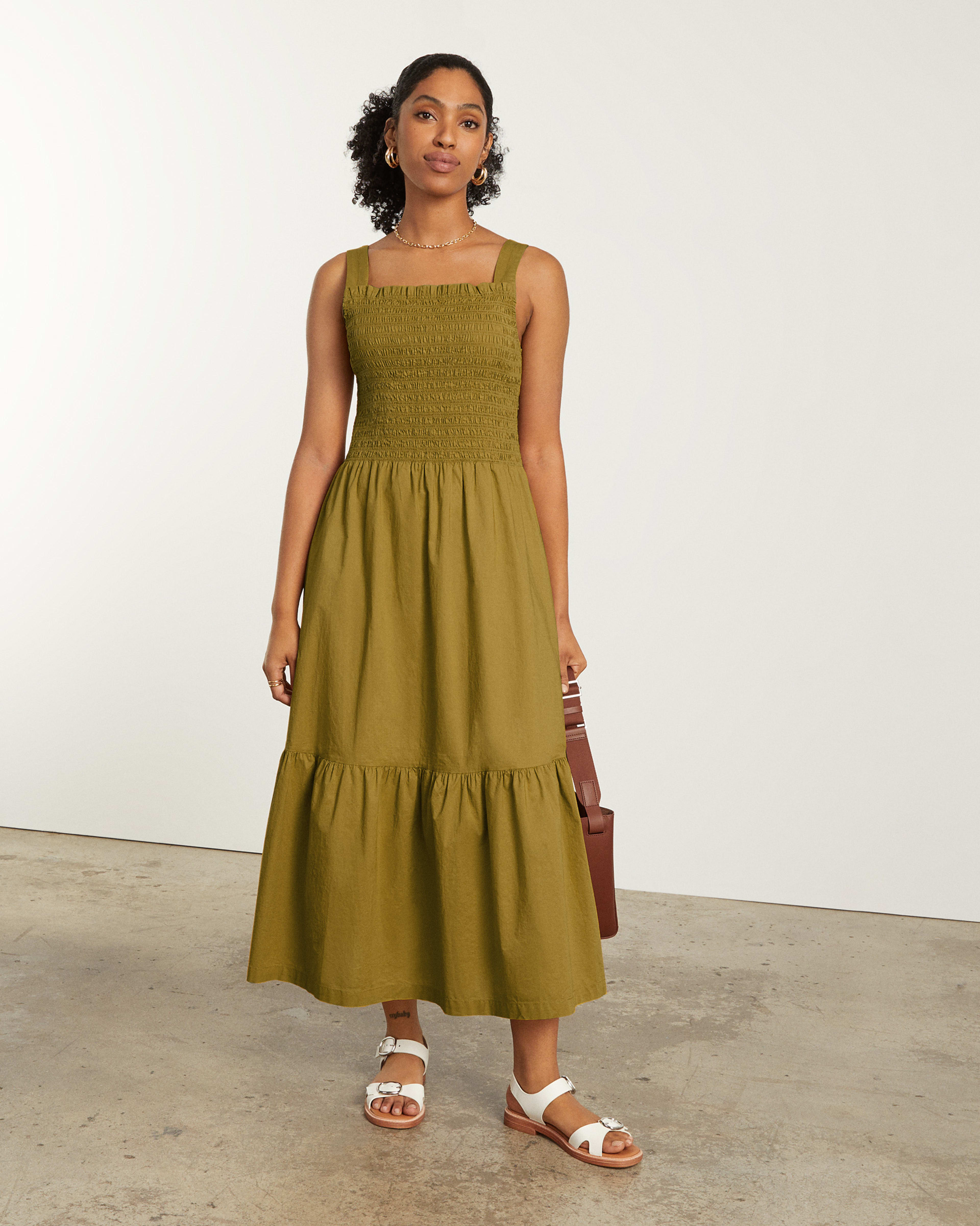 The Smock Dress Autumn Fern – Everlane