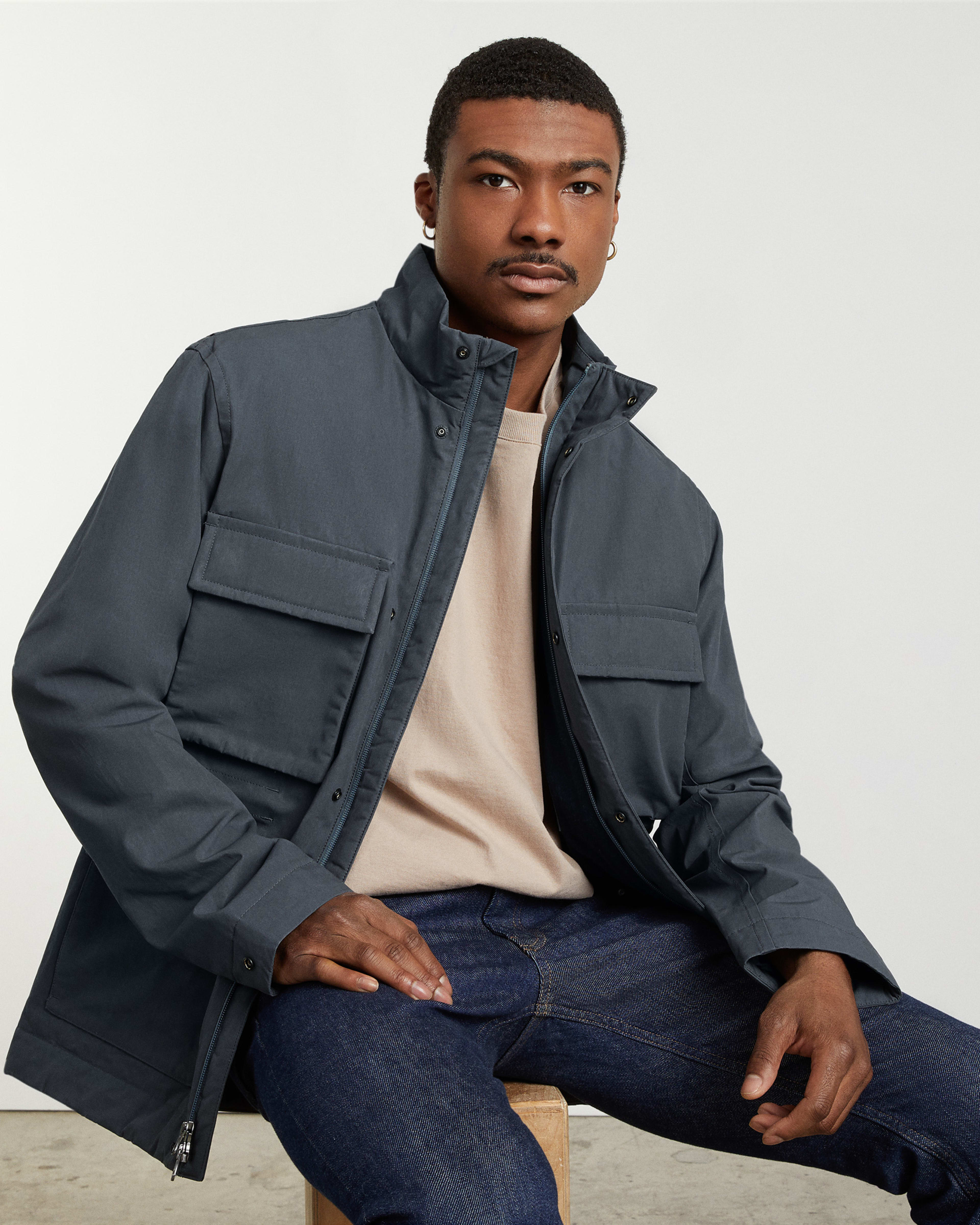 The Waxed Cotton Jacket Slate – Everlane