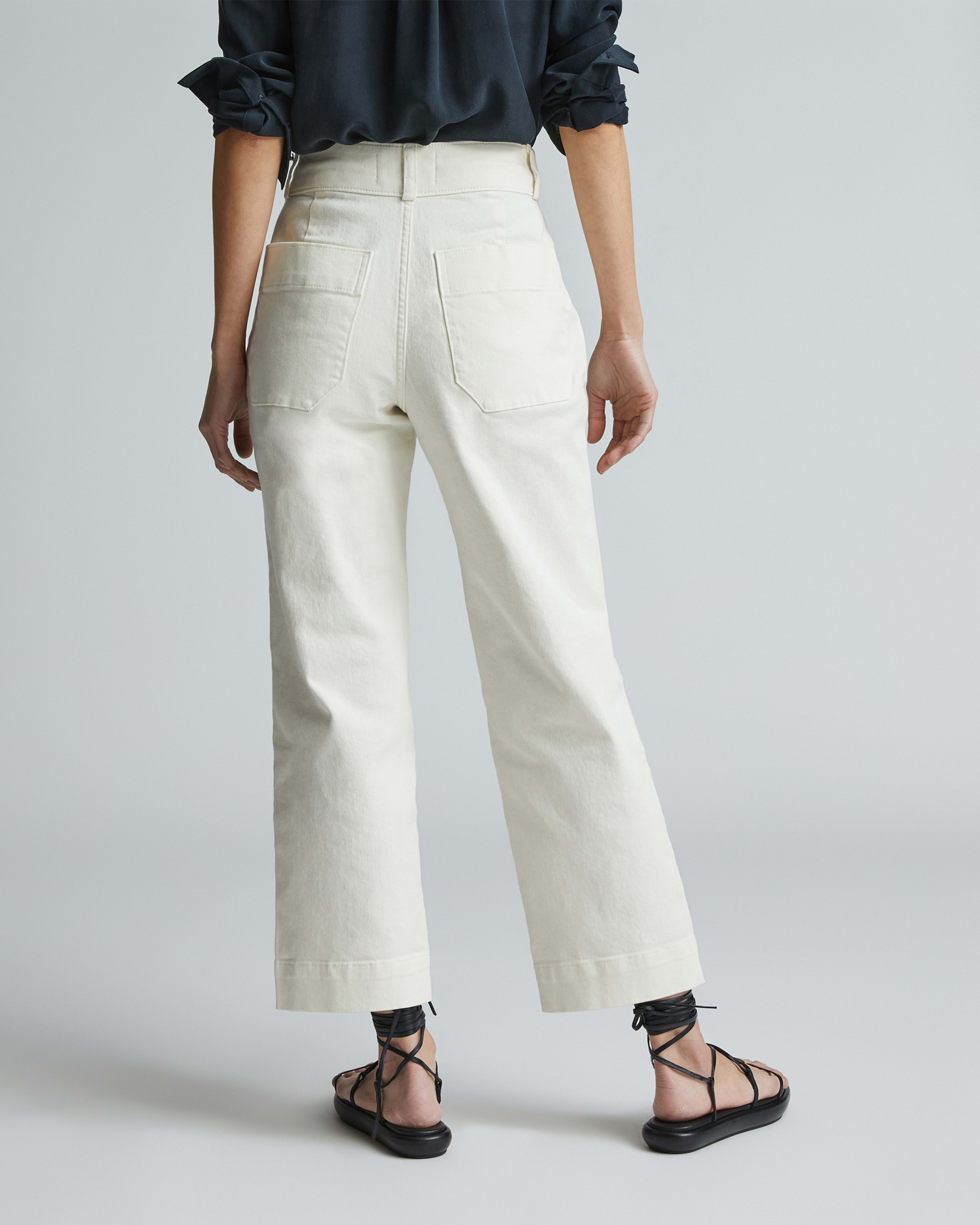 The Organic Straight-Leg Pant Bone – Everlane