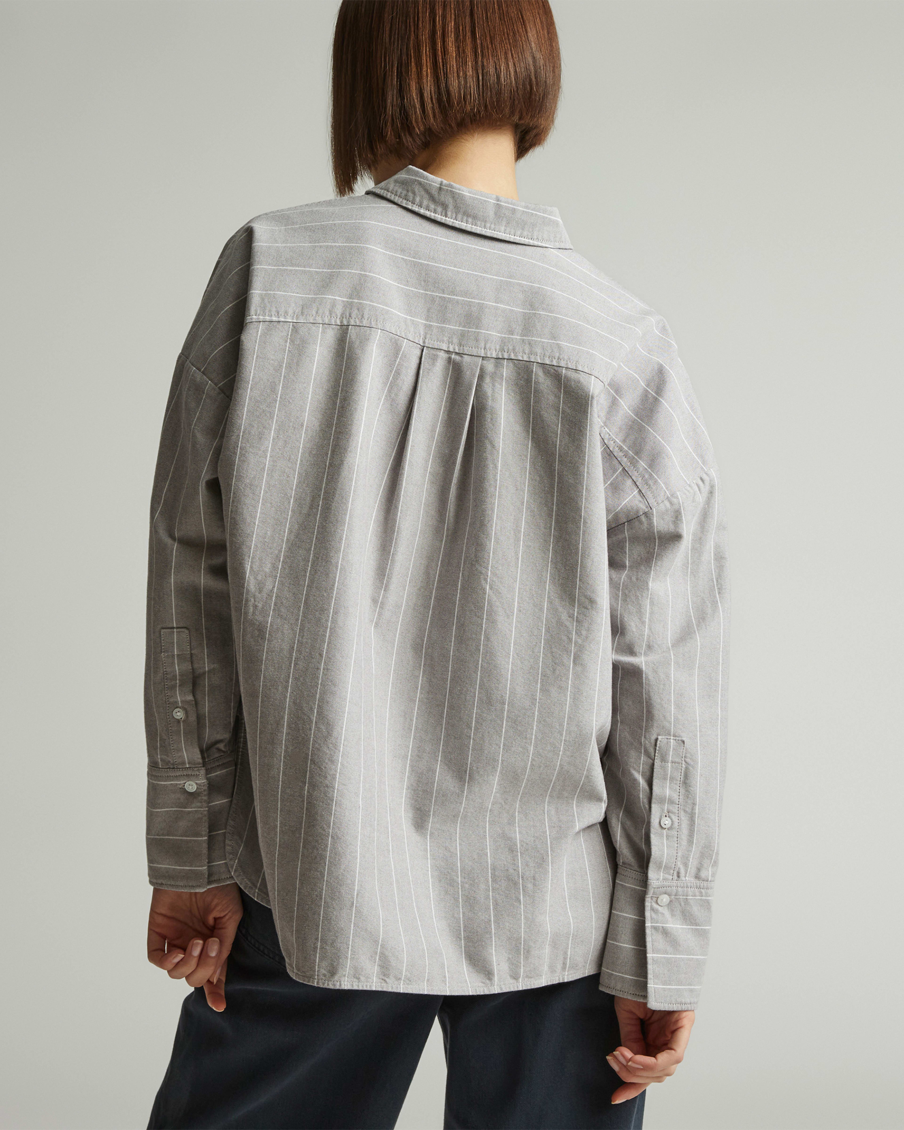 The Boxy Oxford Chocolate Brown / White – Everlane