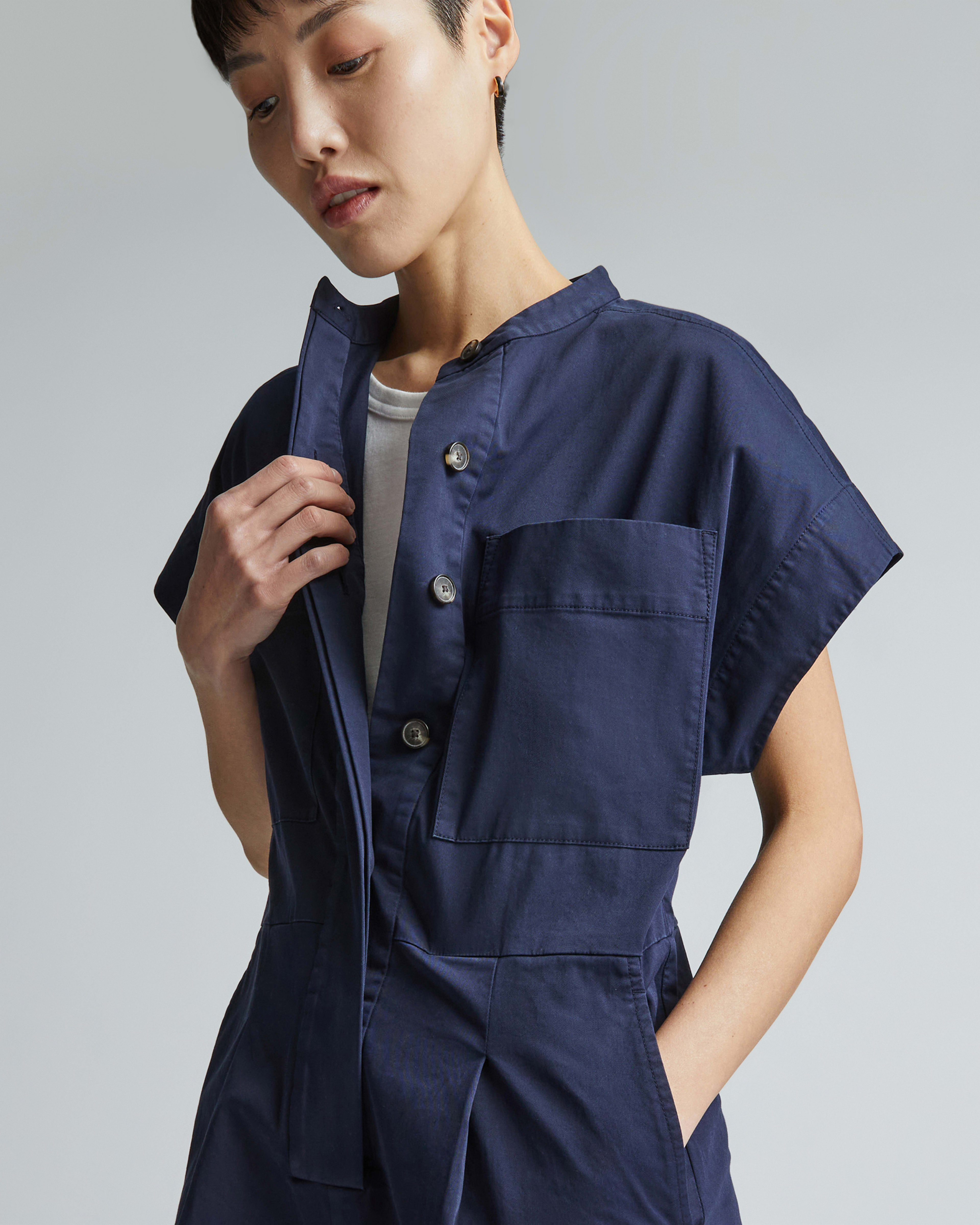 The Easy Workwear Jumpsuit Navy – Everlane