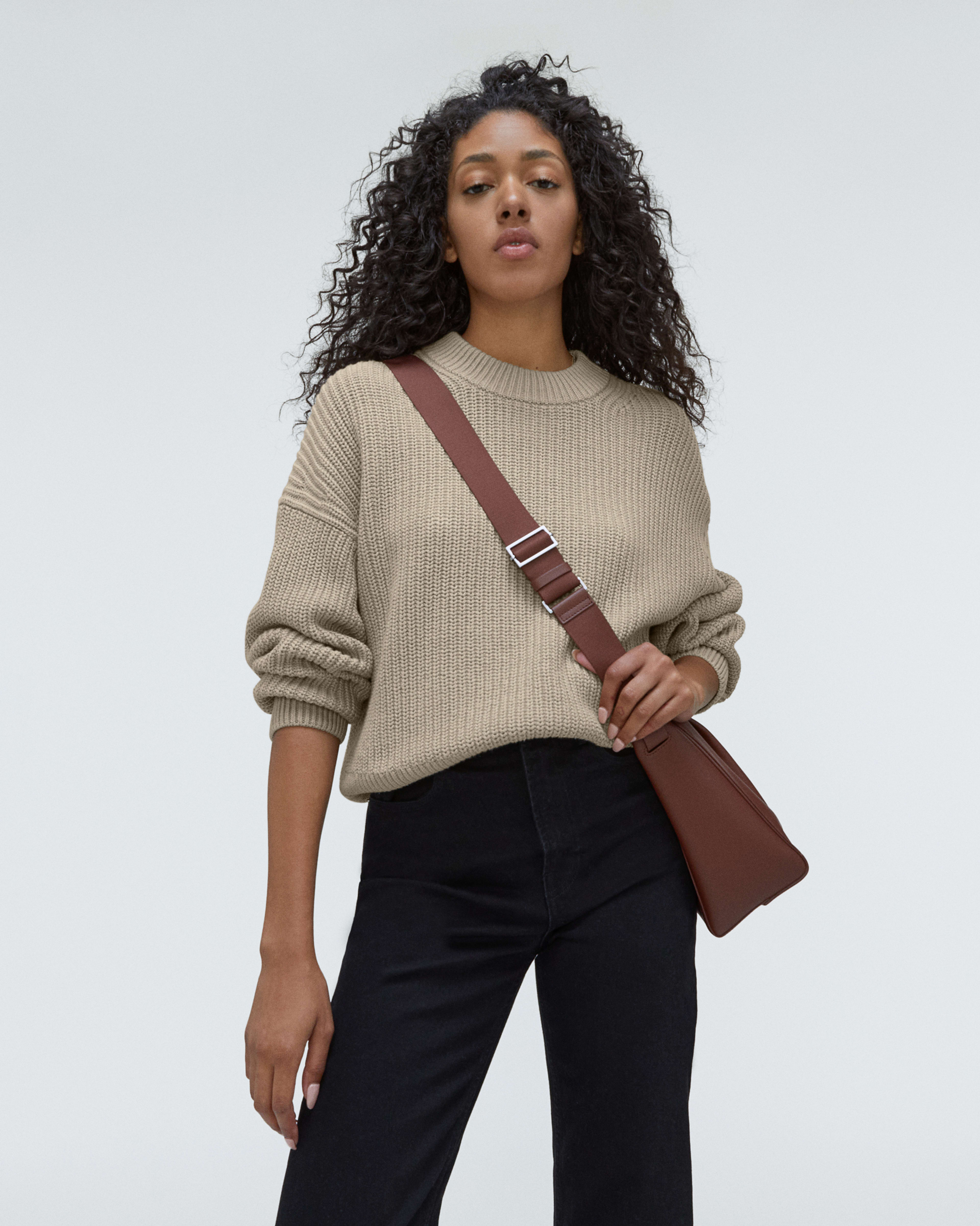 The Texture Cotton Crew Trench Coat Khaki – Everlane