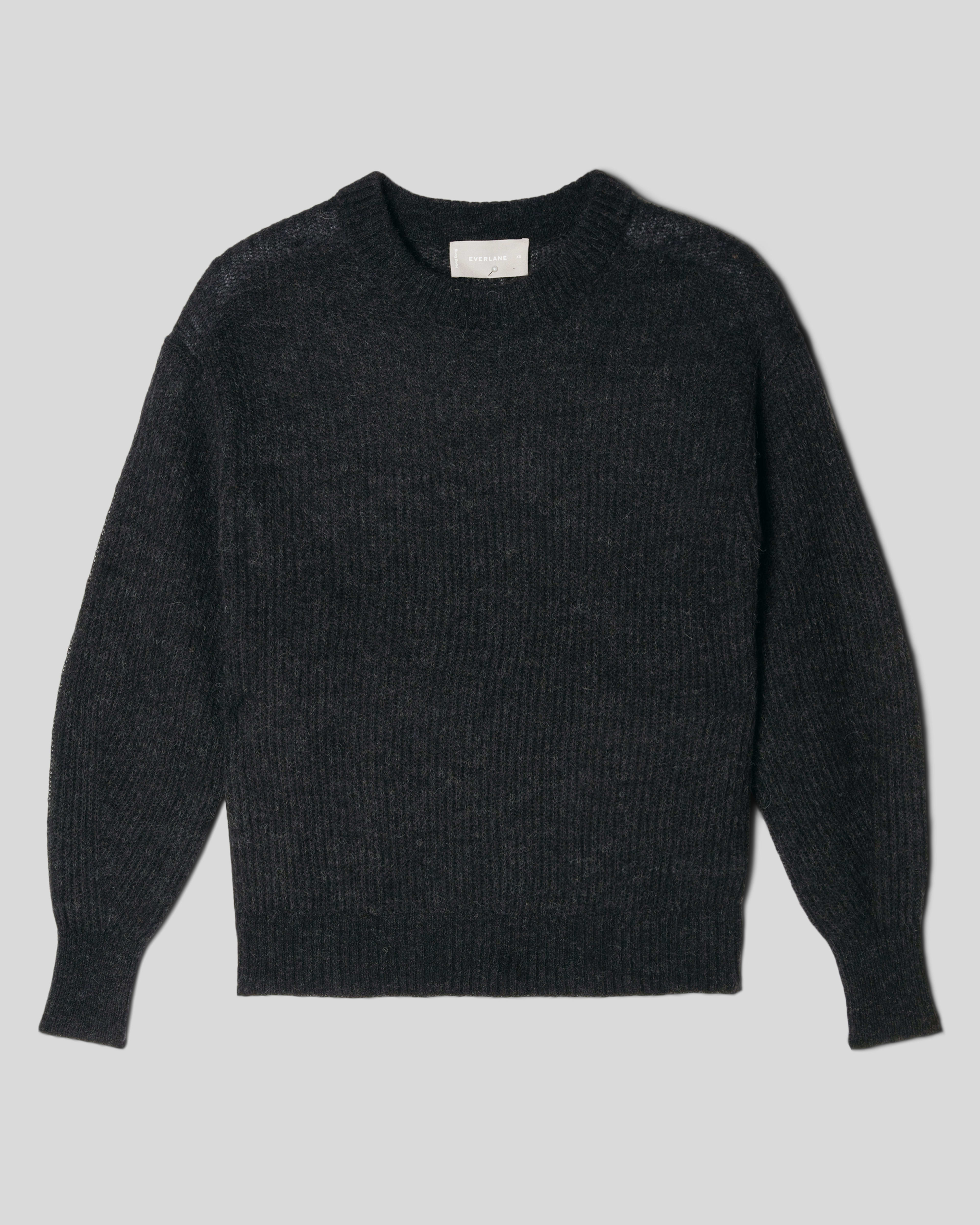 The Alpaca Crew Heathered Black – Everlane