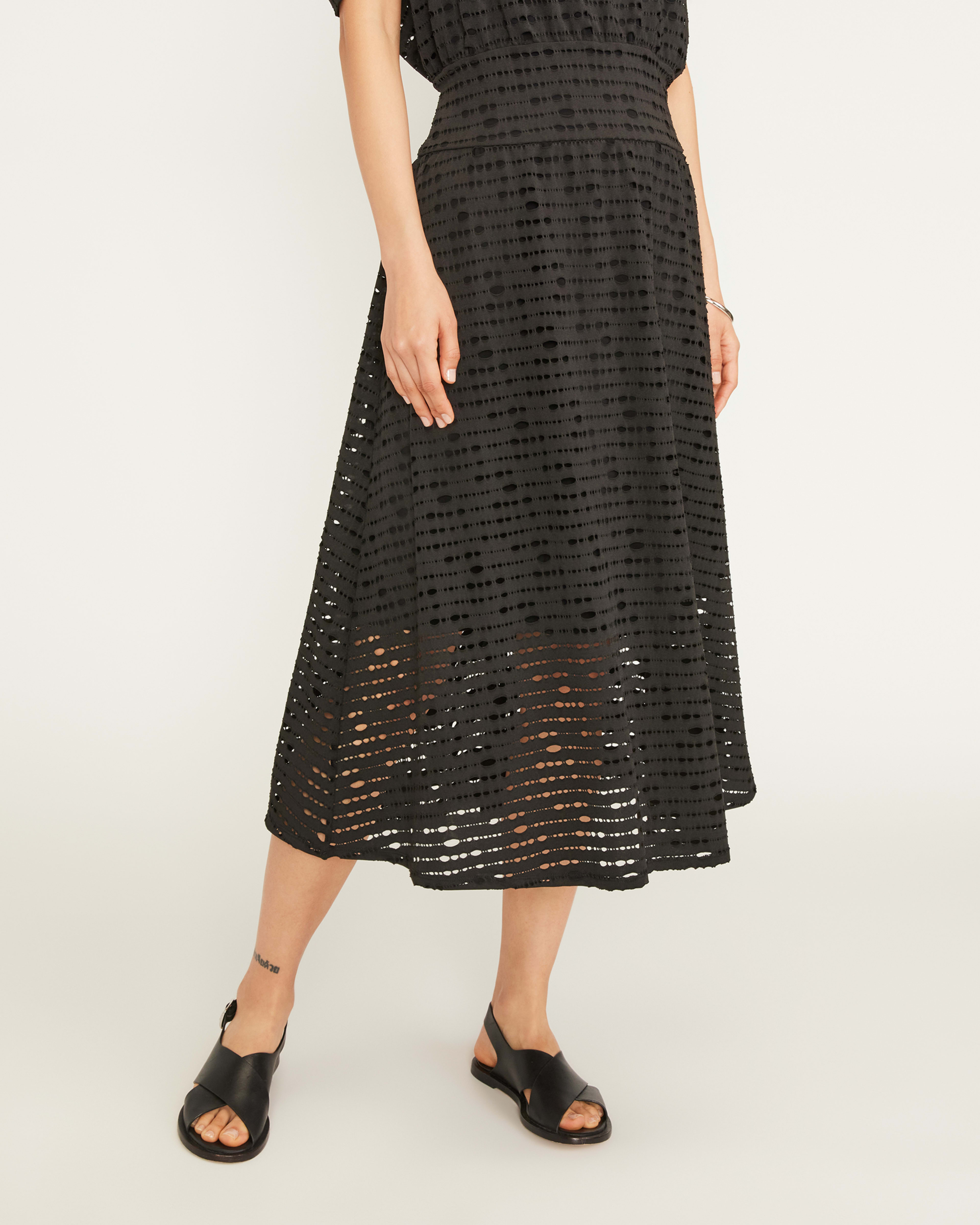 The Eyelet Waisted Dress Black – Everlane