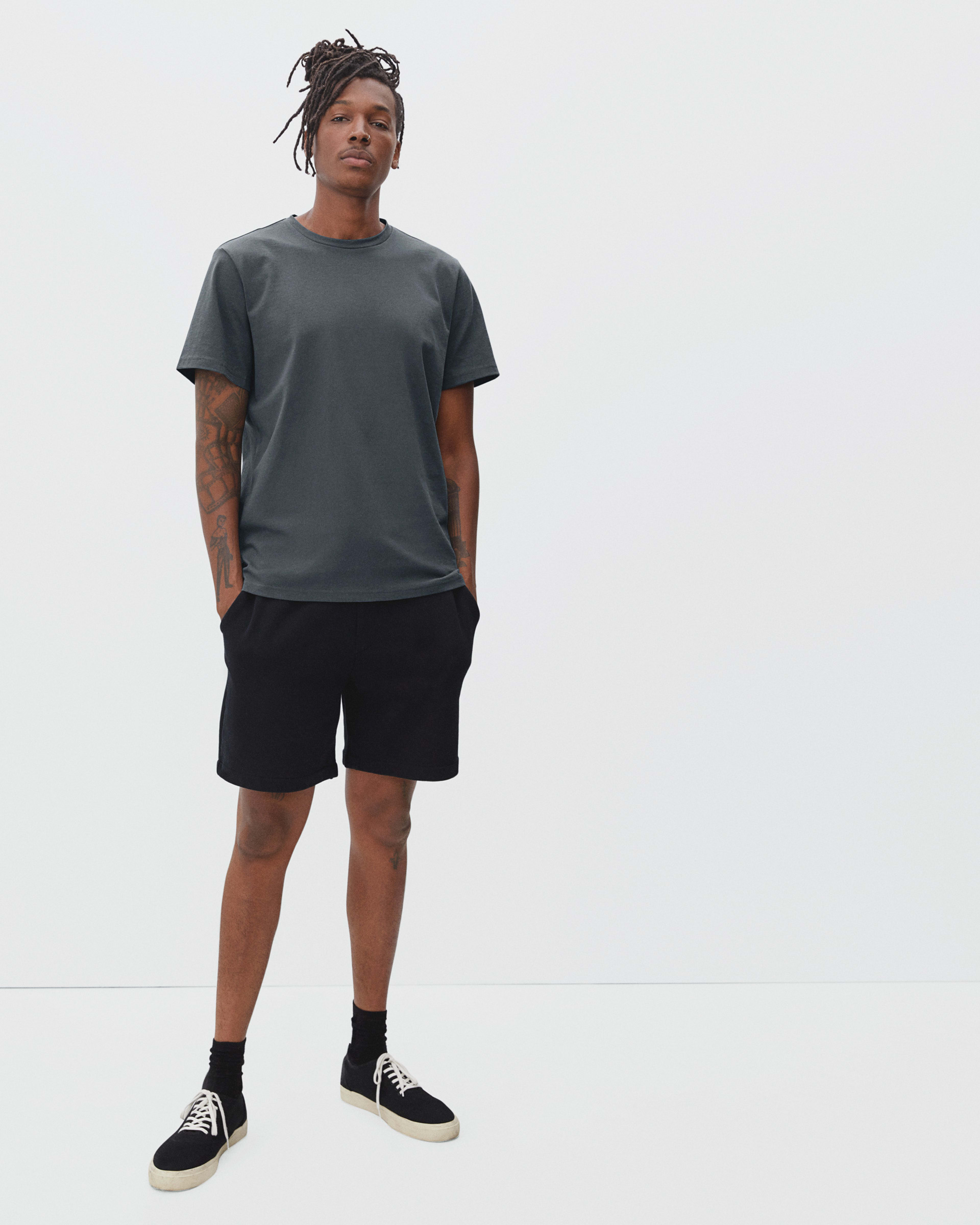 The Premium-Weight Crew | Uniform Slate – Everlane