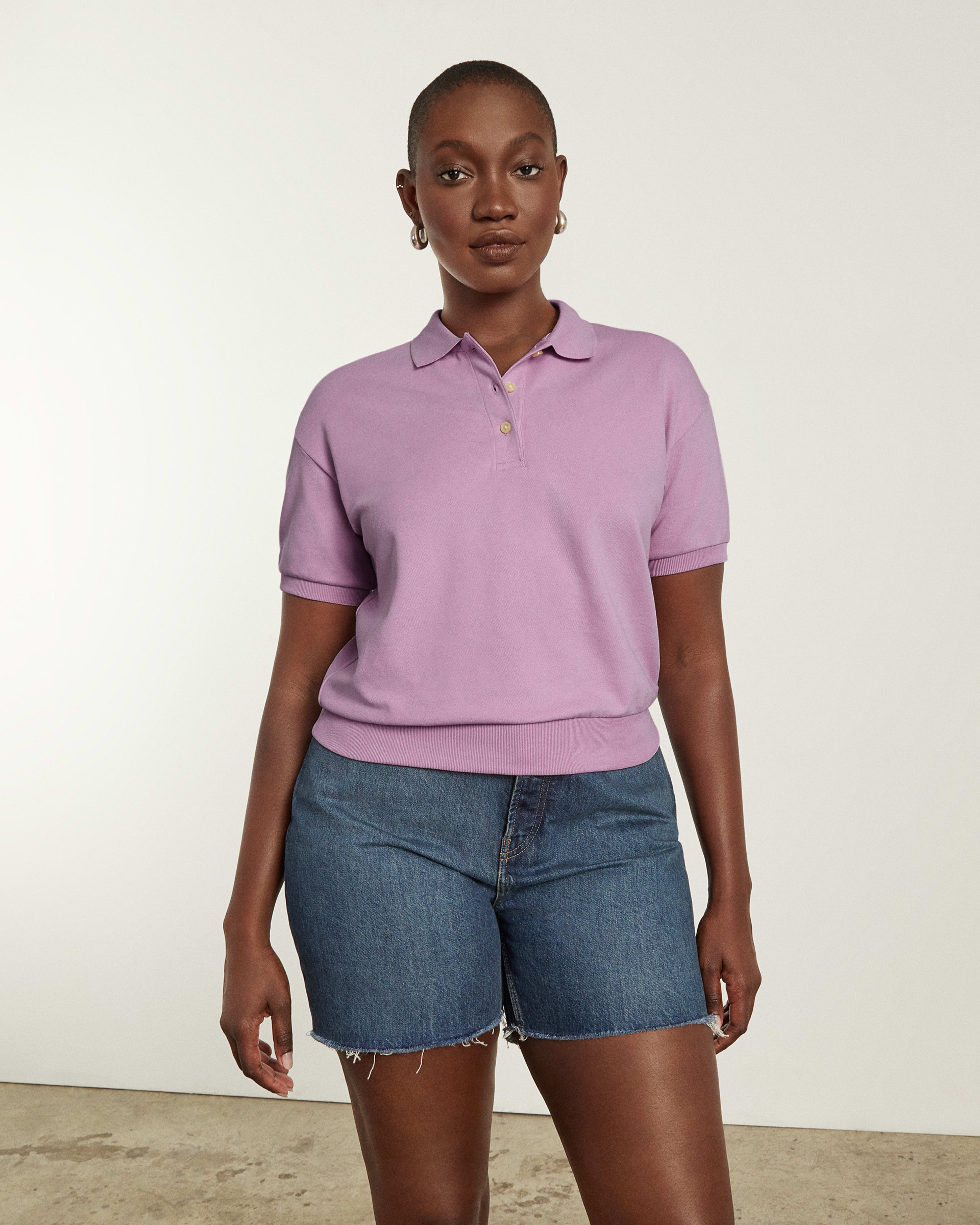 The Oversized Polo Lilac – Everlane