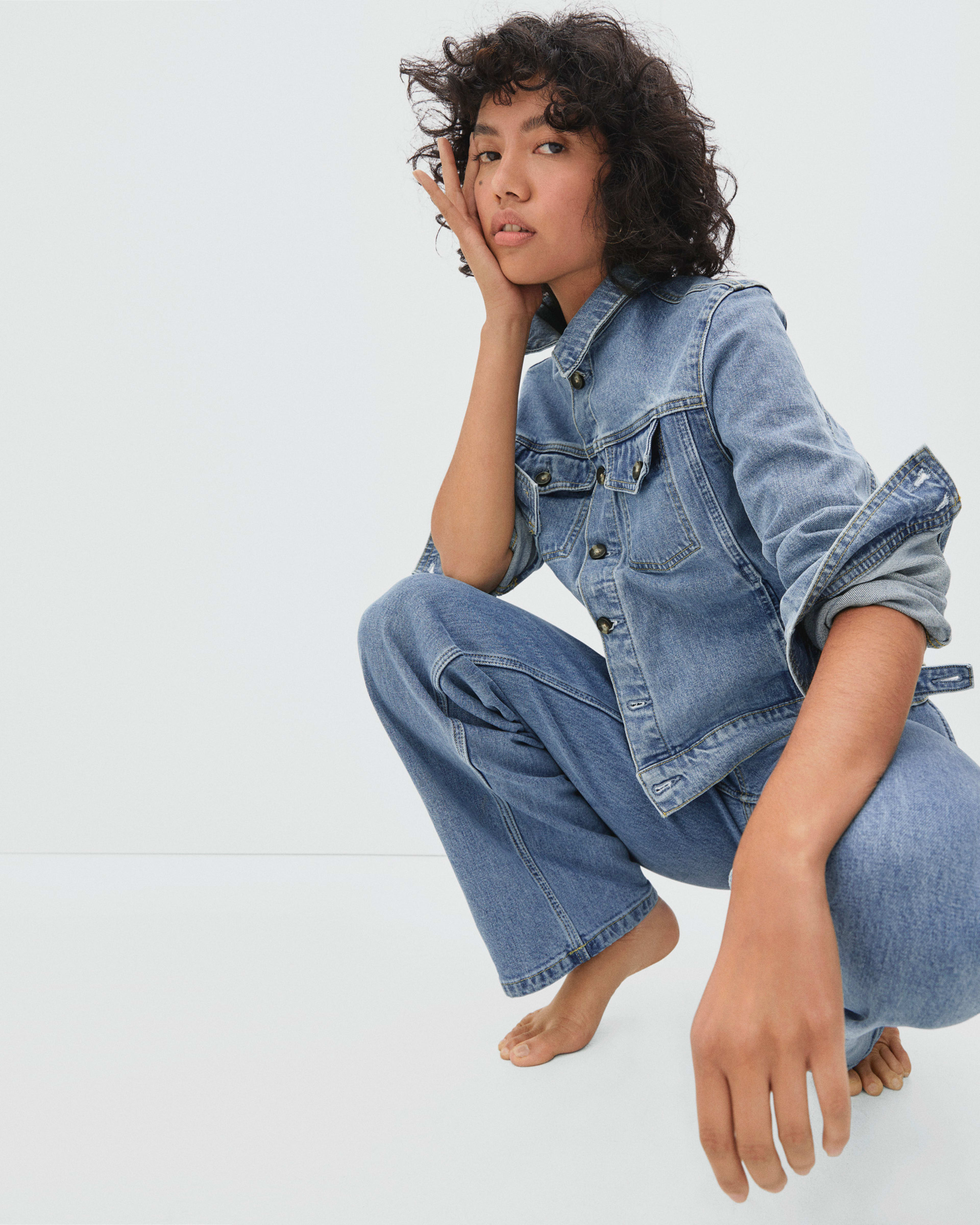 The Modern Jean Jacket Stone-Washed Sky – Everlane