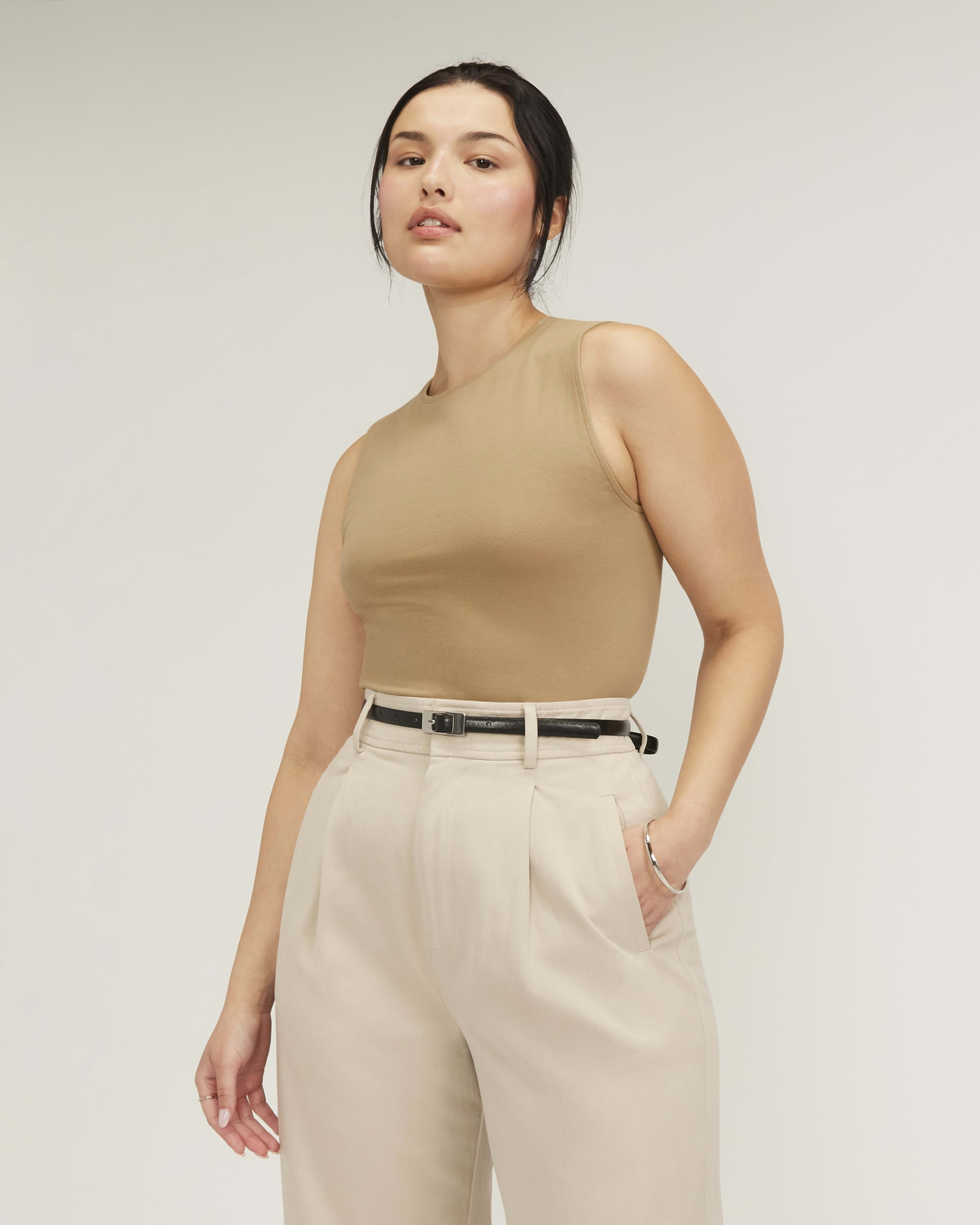 The Supima® Form Tank Tiger's Eye – Everlane