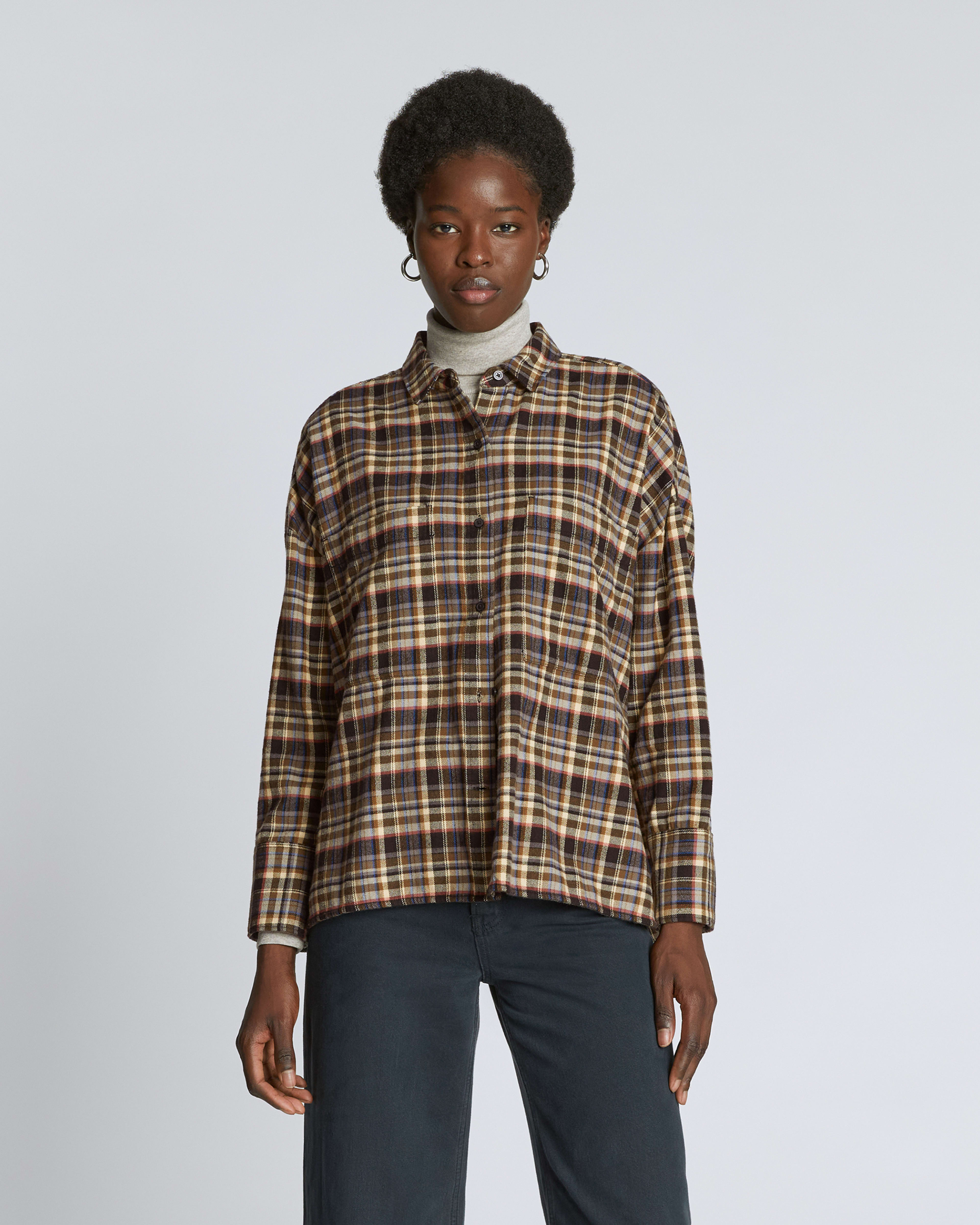 The Boxy Flannel Multi Plaid – Everlane