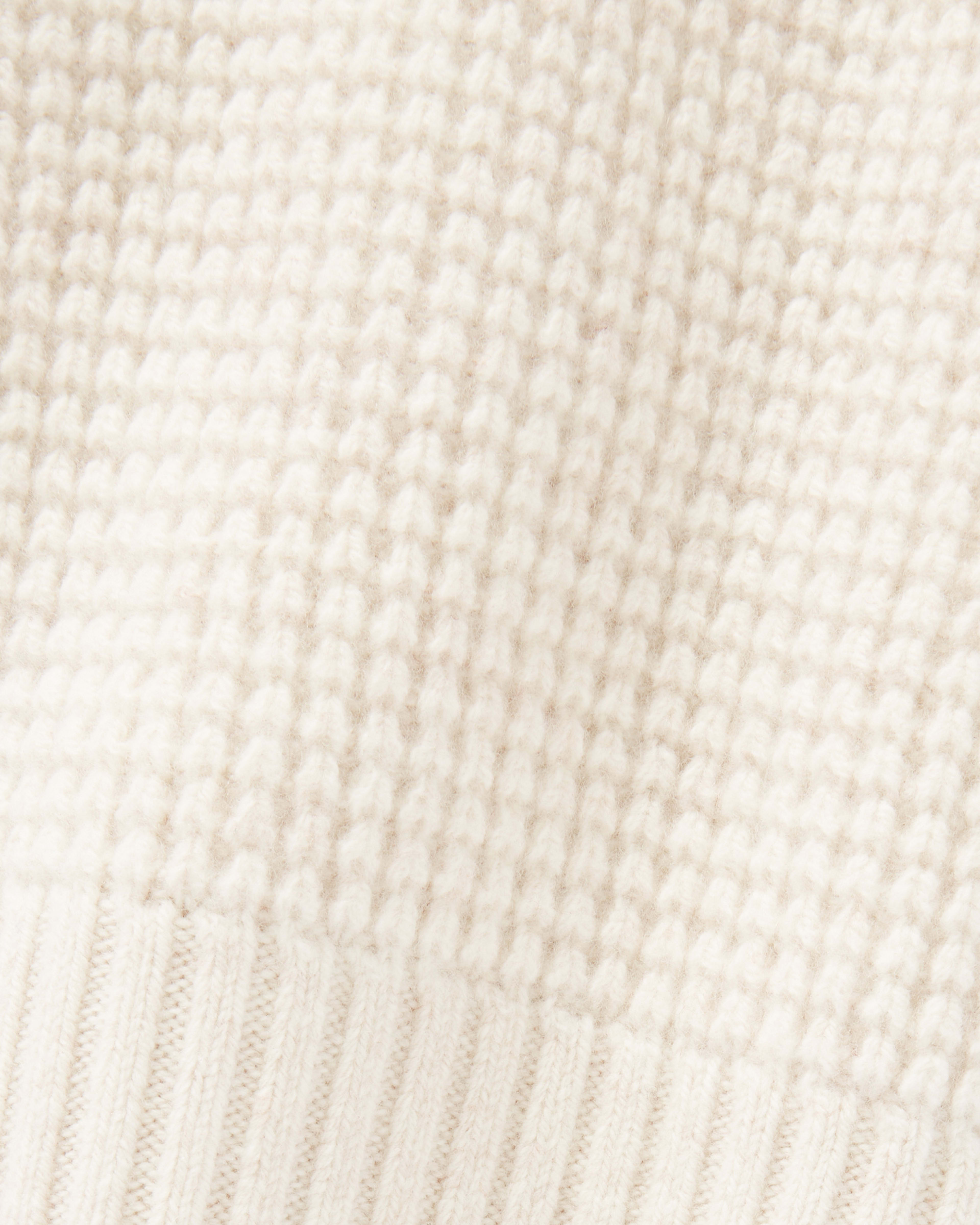 The Felted Merino Waffle-Knit Scarf Heathered Oat – Everlane