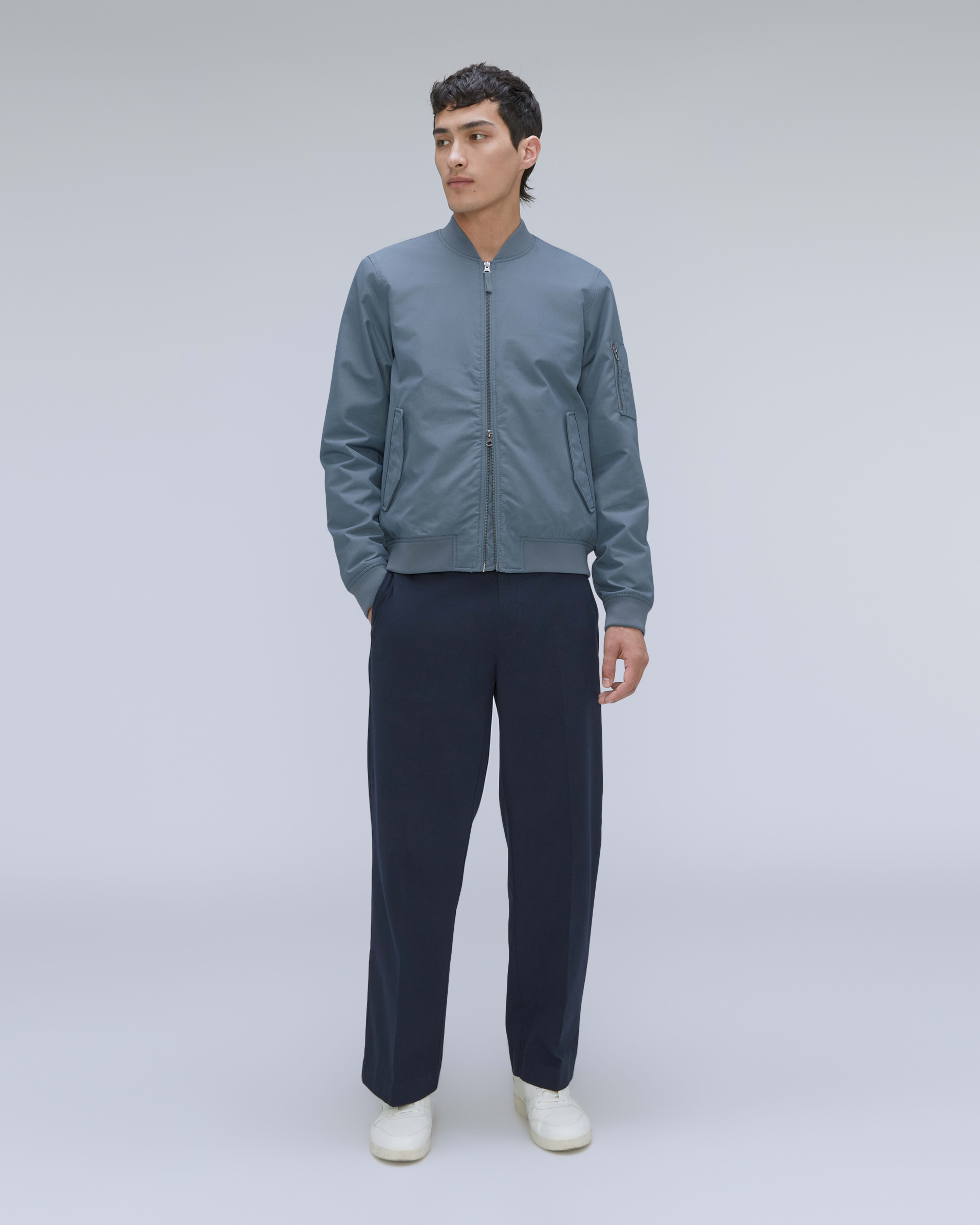 The Bomber Jacket | Uniform Faded Blue – Everlane