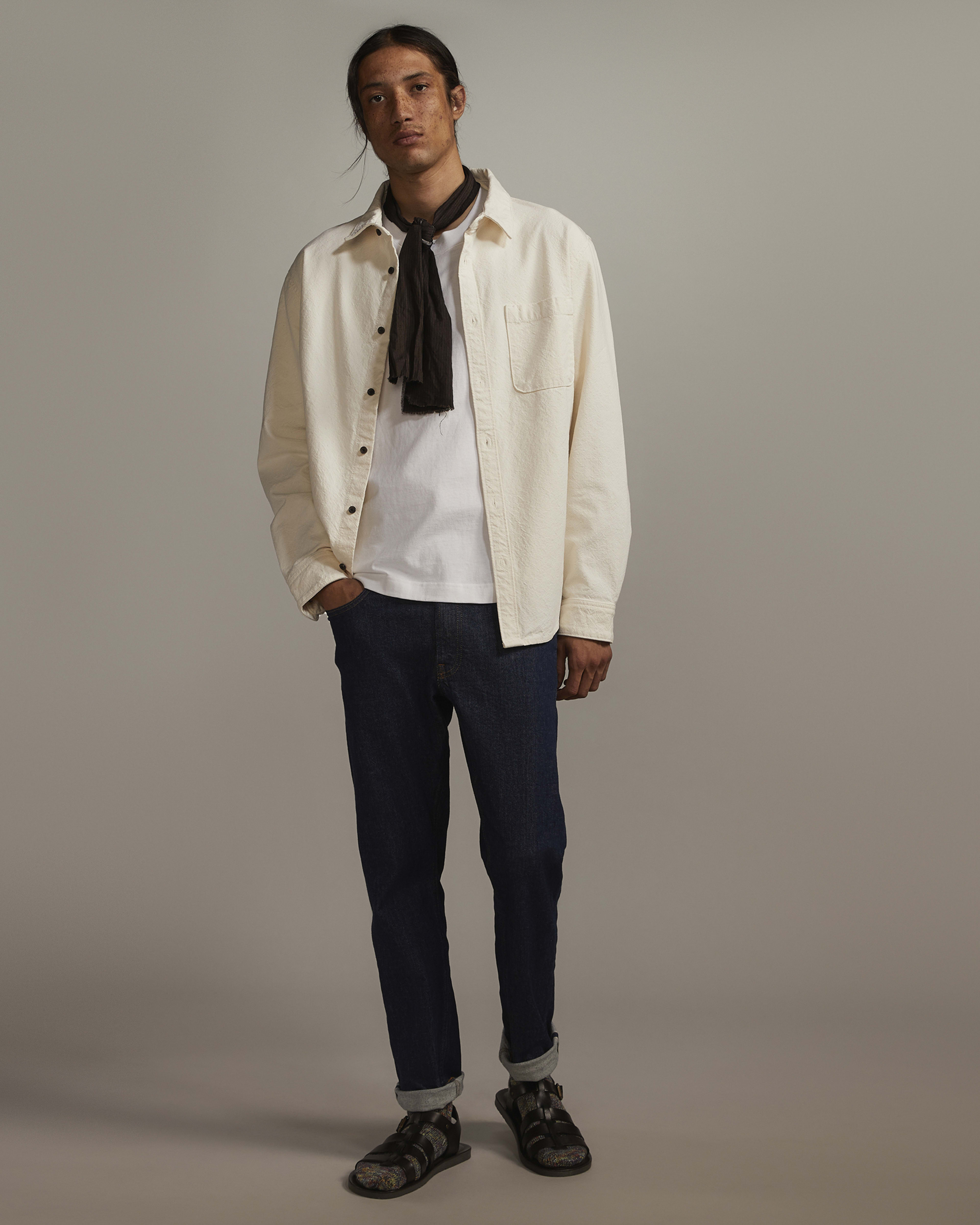 The Canvas Organic Cotton Overshirt Bone – Everlane