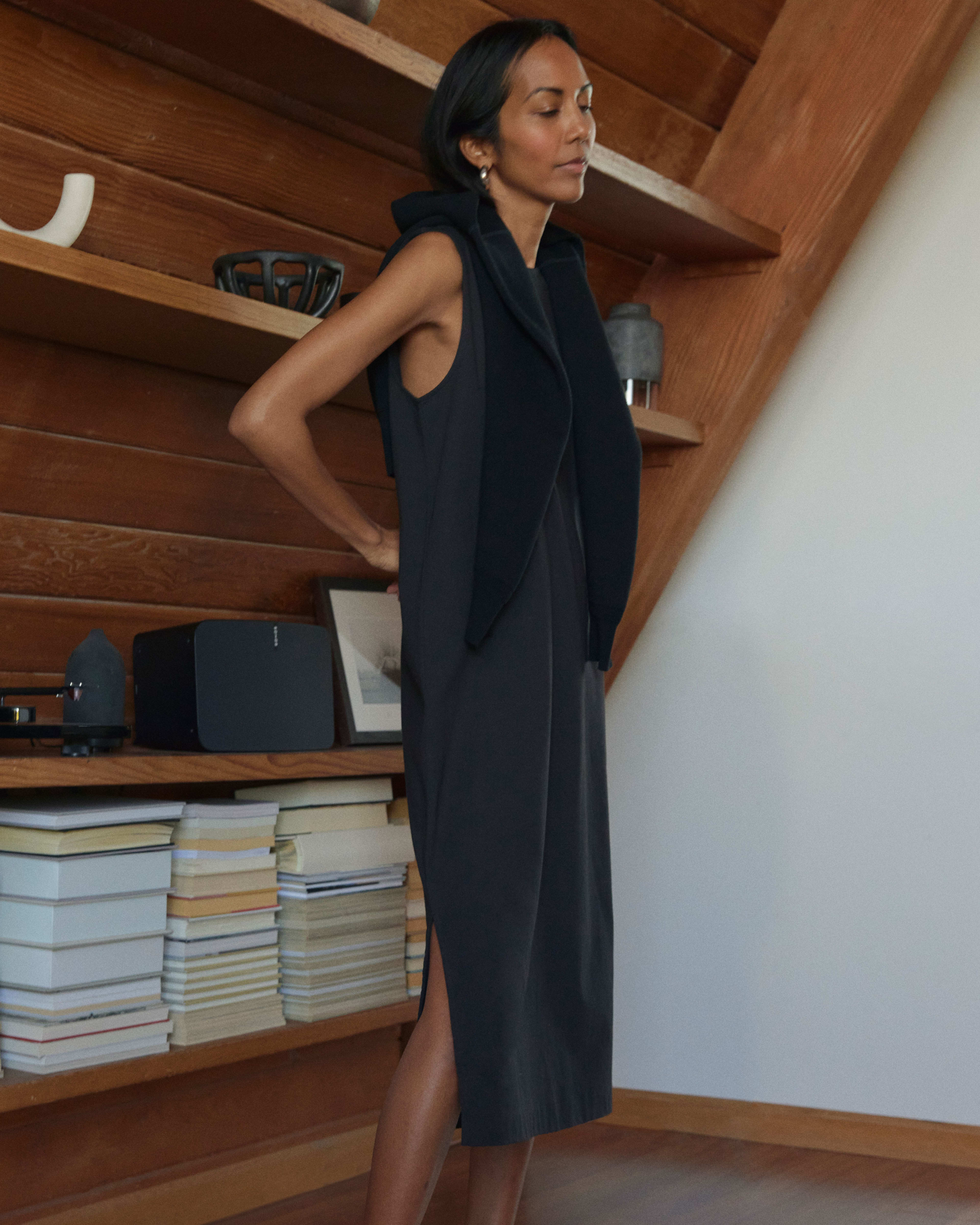 The Organic Cotton Weekend Tank Dress Black – Everlane