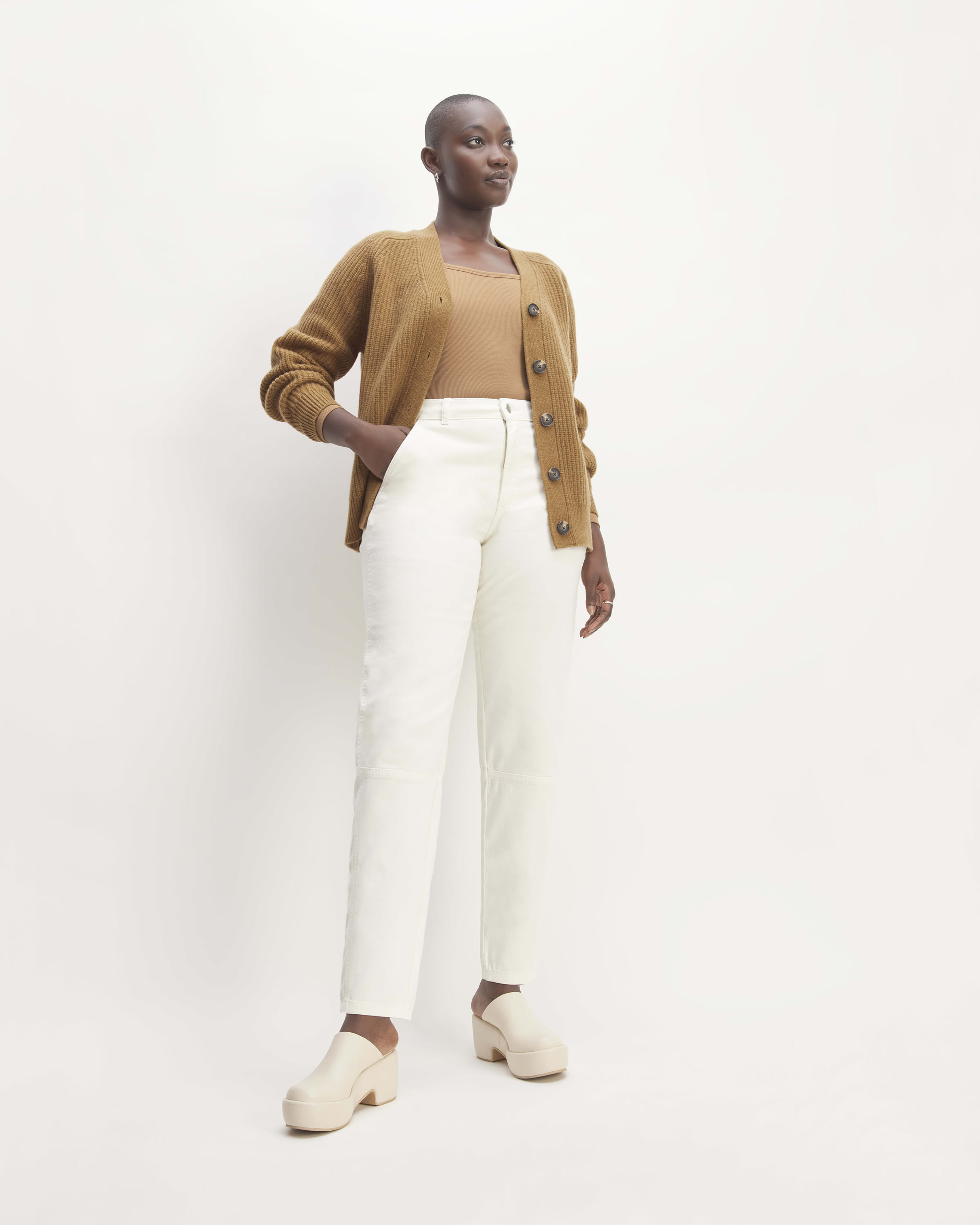 The Felted Merino Cardigan Deep Camel – Everlane