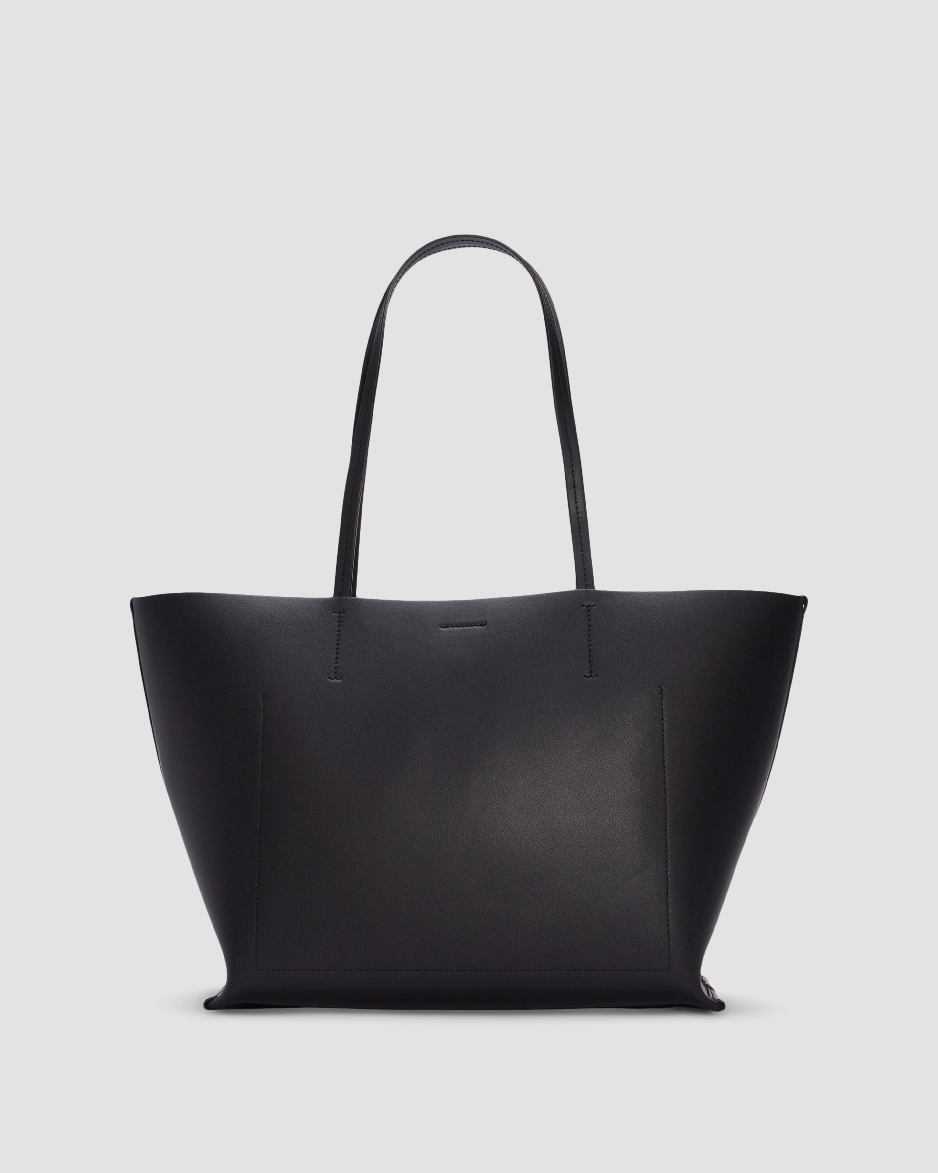 The Luxe Medium Italian Leather Tote Black – Everlane