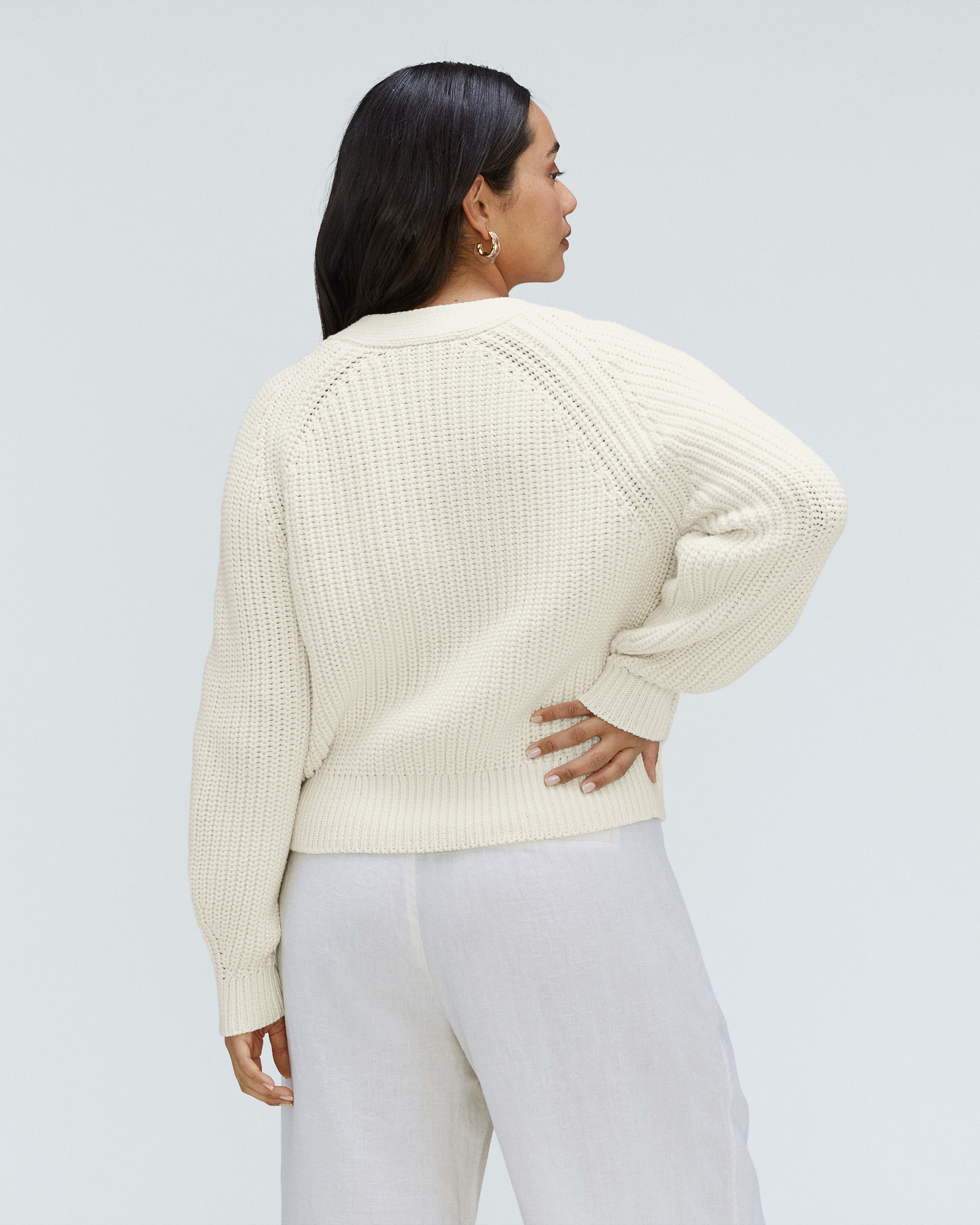 The Texture Cotton Cardigan Canvas – Everlane
