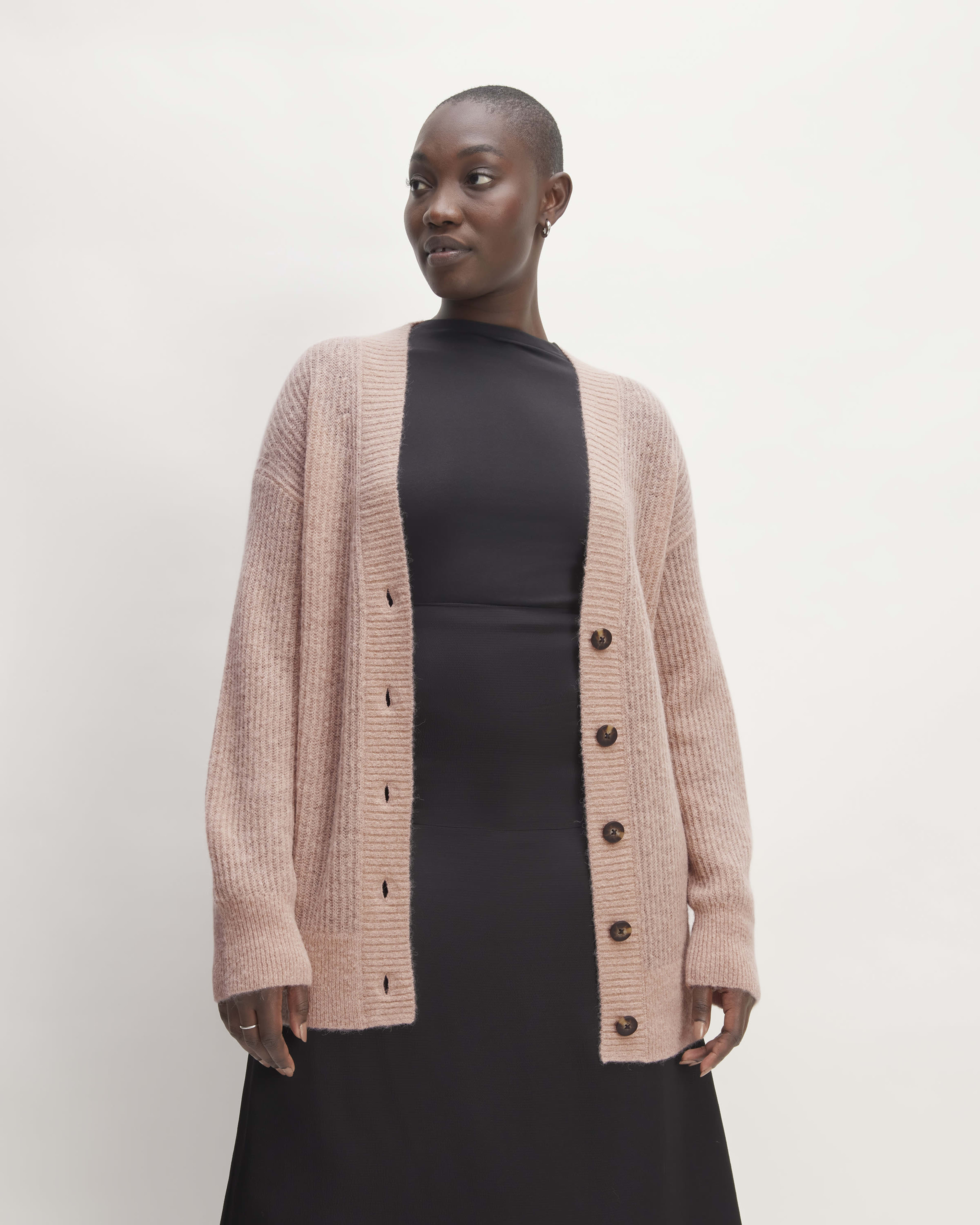 The Alpaca Oversized Cardigan Cafe Creme – Everlane