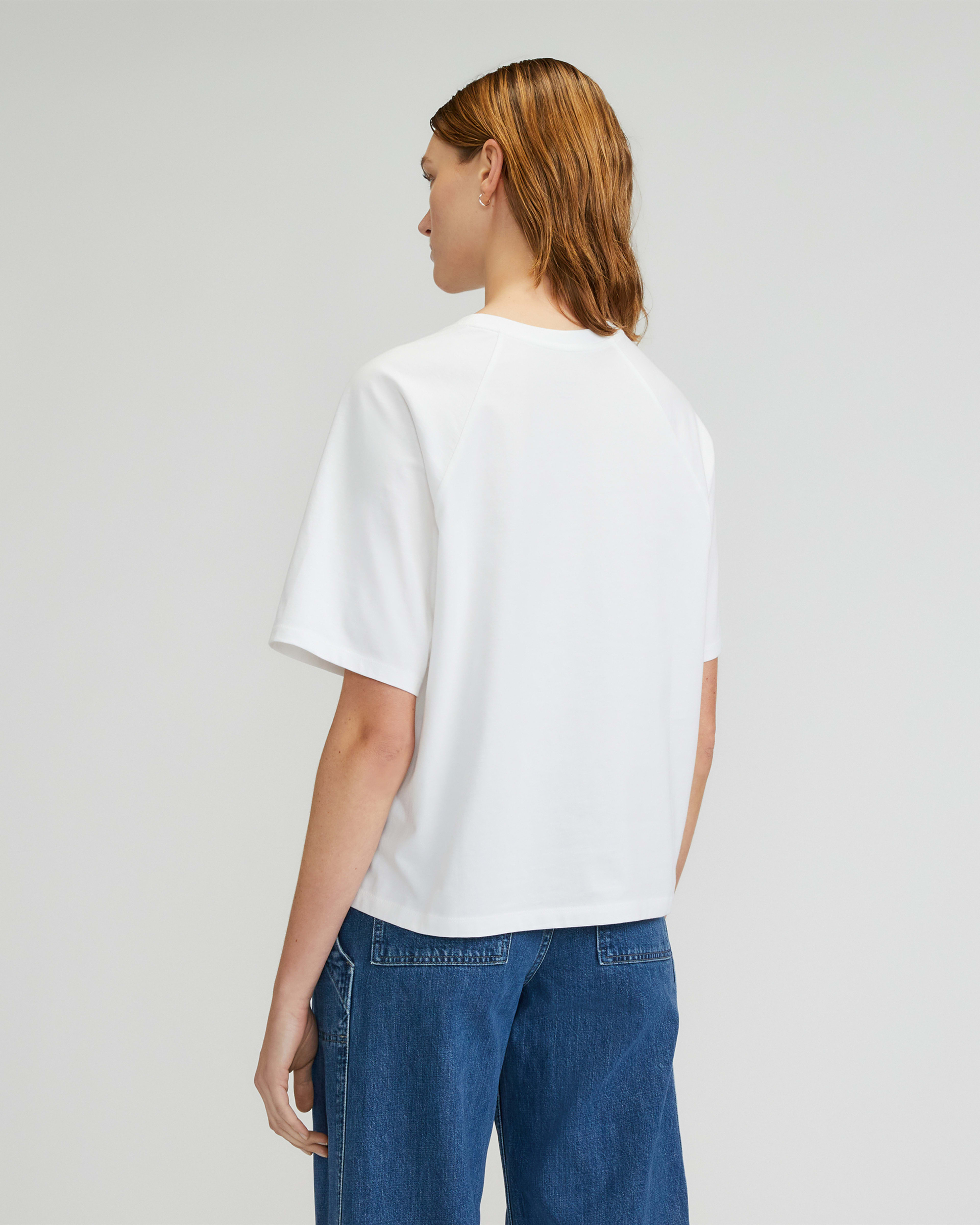 The Organic Cotton Raglan Tee White – Everlane