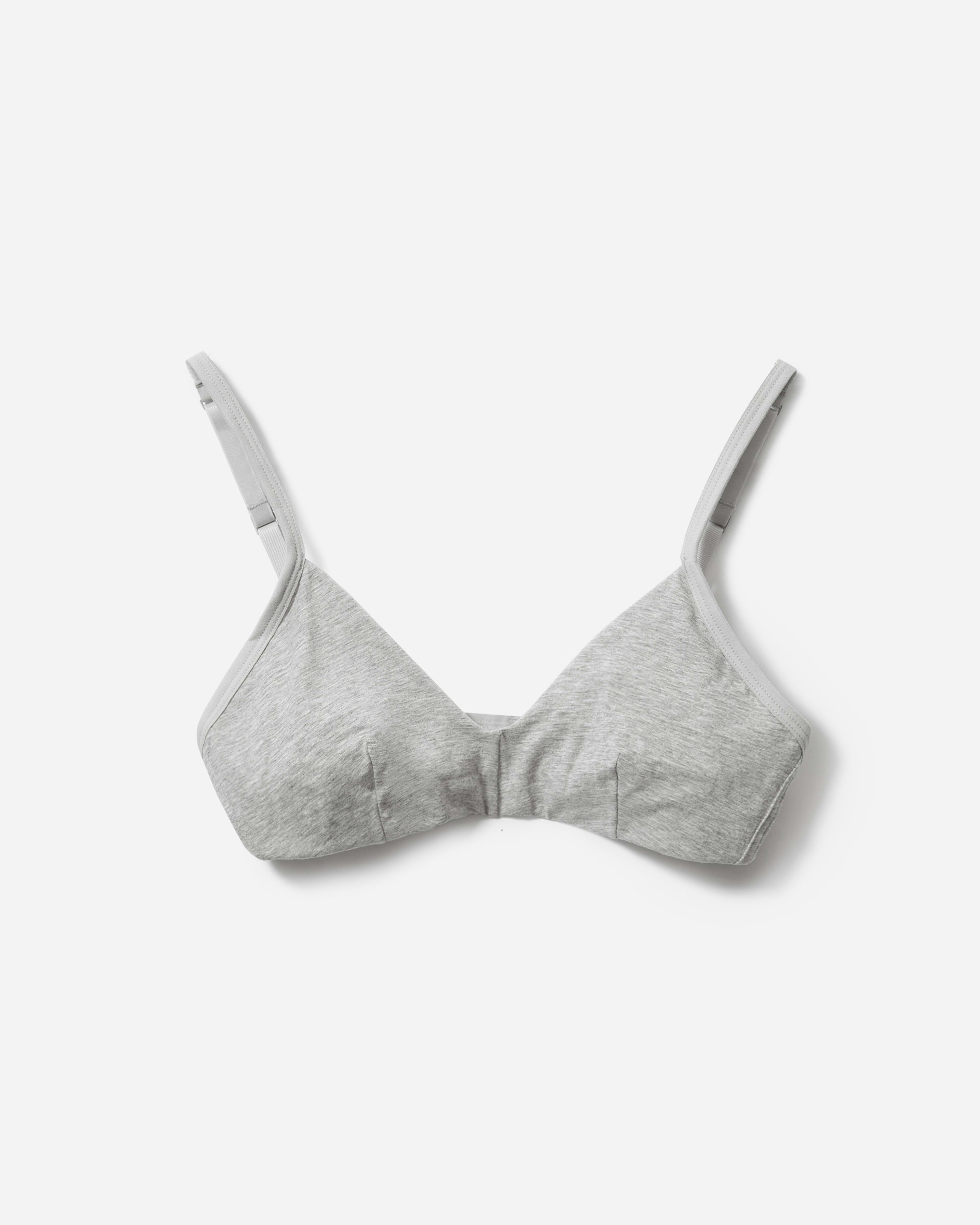 The Cotton Bralette Heathered Grey – Everlane
