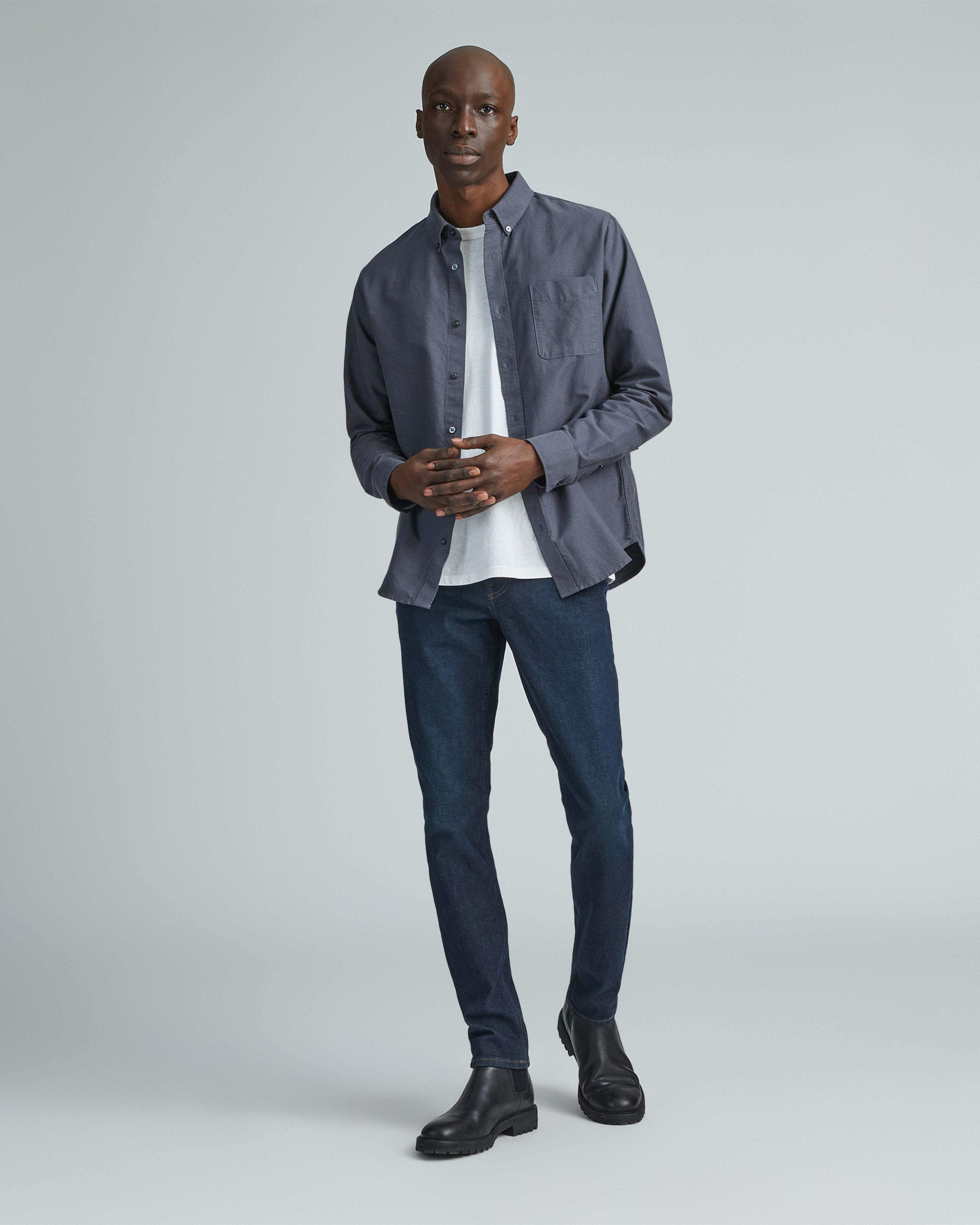 The Organic Oxford Shirt | Uniform Slate Grey – Everlane