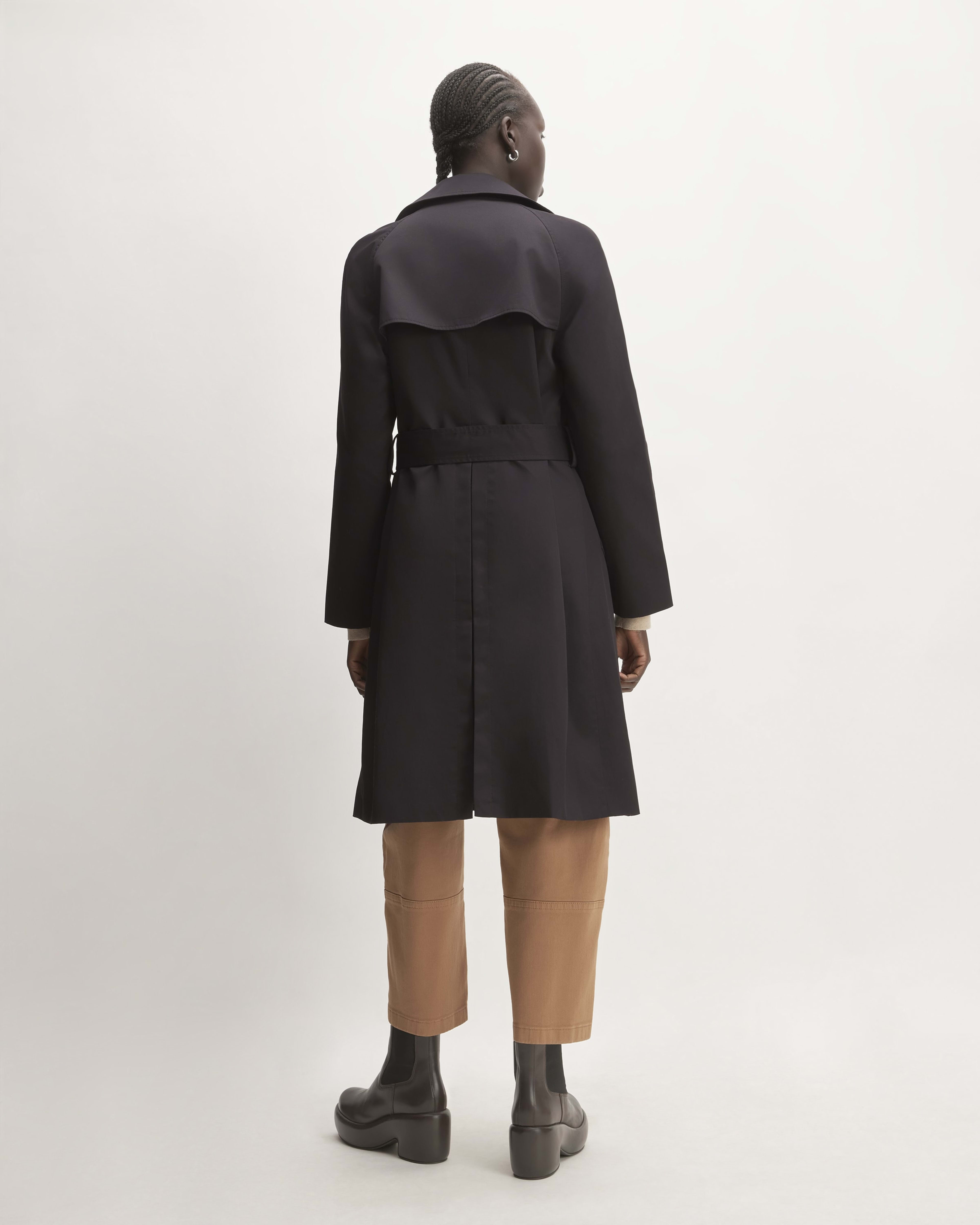 The Cotton Modern Trench Coat Black – Everlane