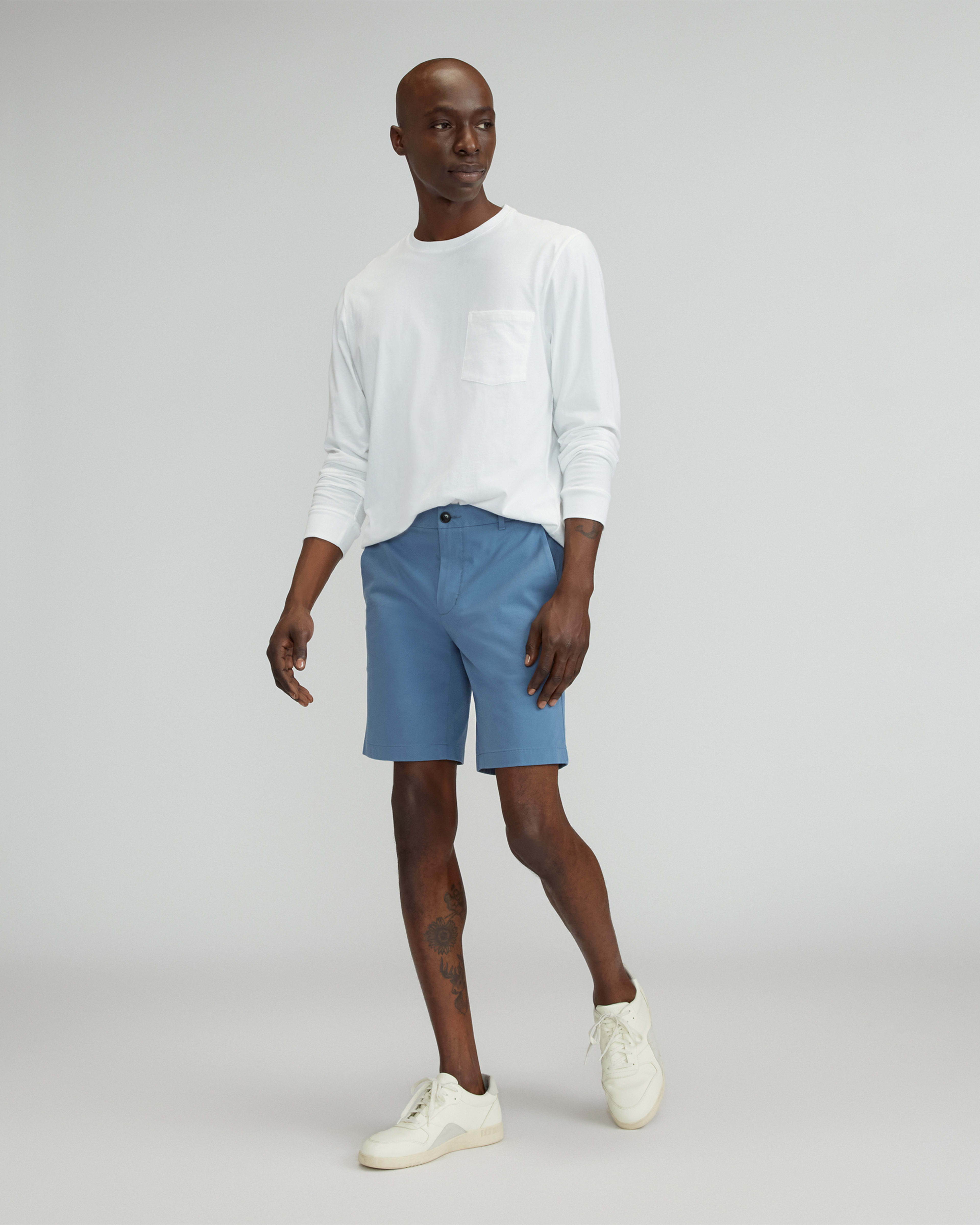 The 9" Slim Fit Performance Chino Short Bluefin – Everlane