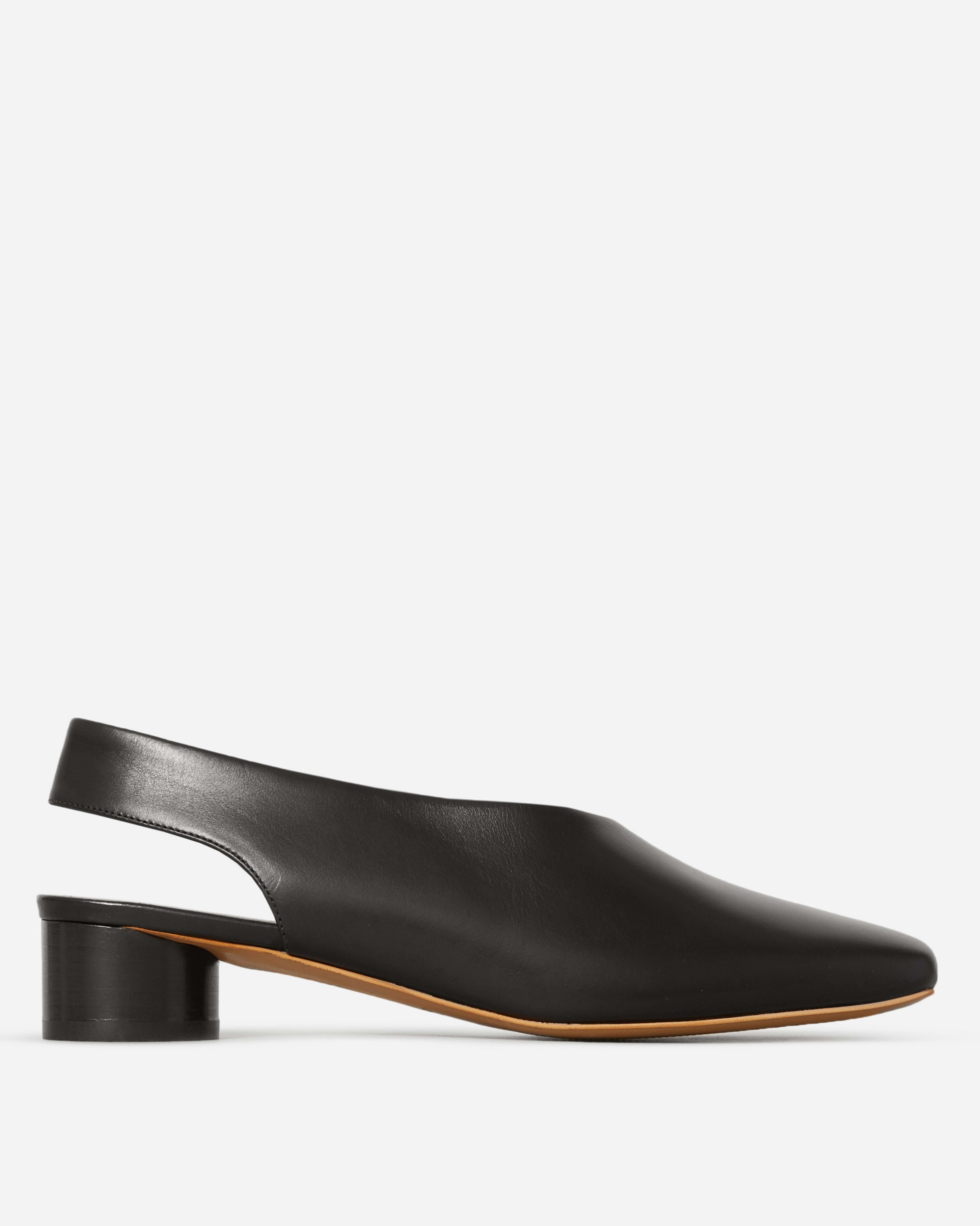 The Square Toe Slingback Black – Everlane