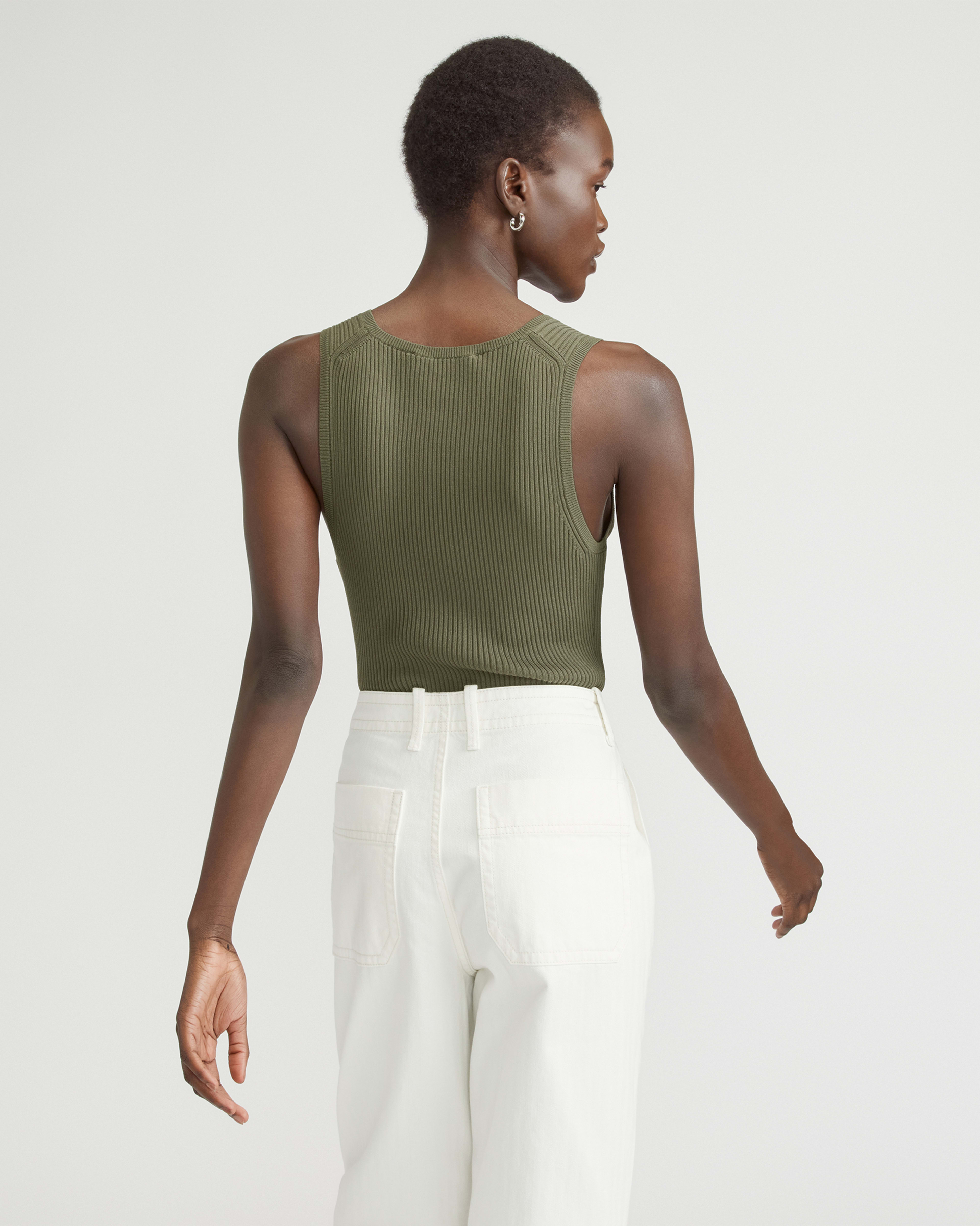 The Ribbed Cutaway Tank Kalamata – Everlane