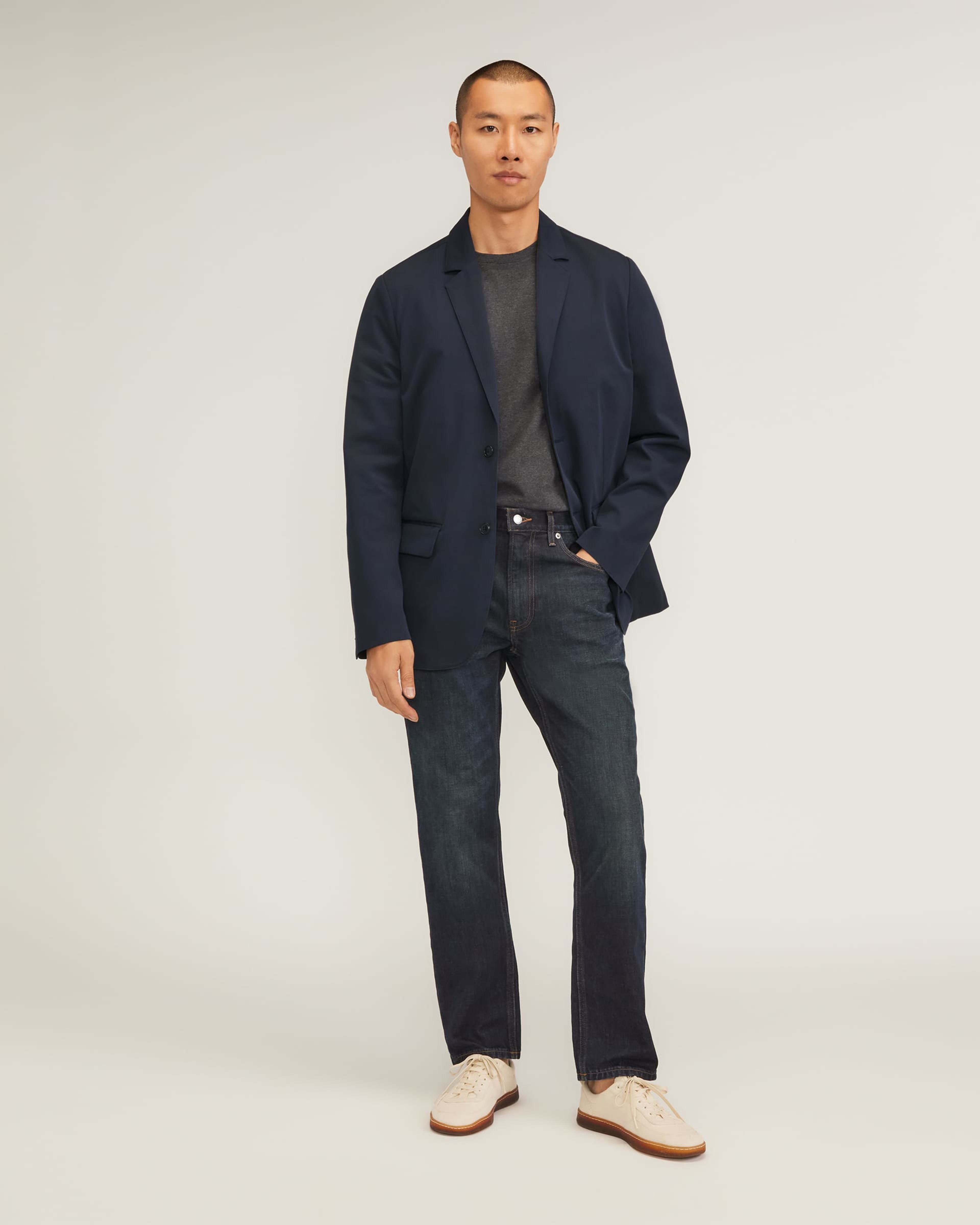 The Performance Chino Blazer Deep Navy – Everlane