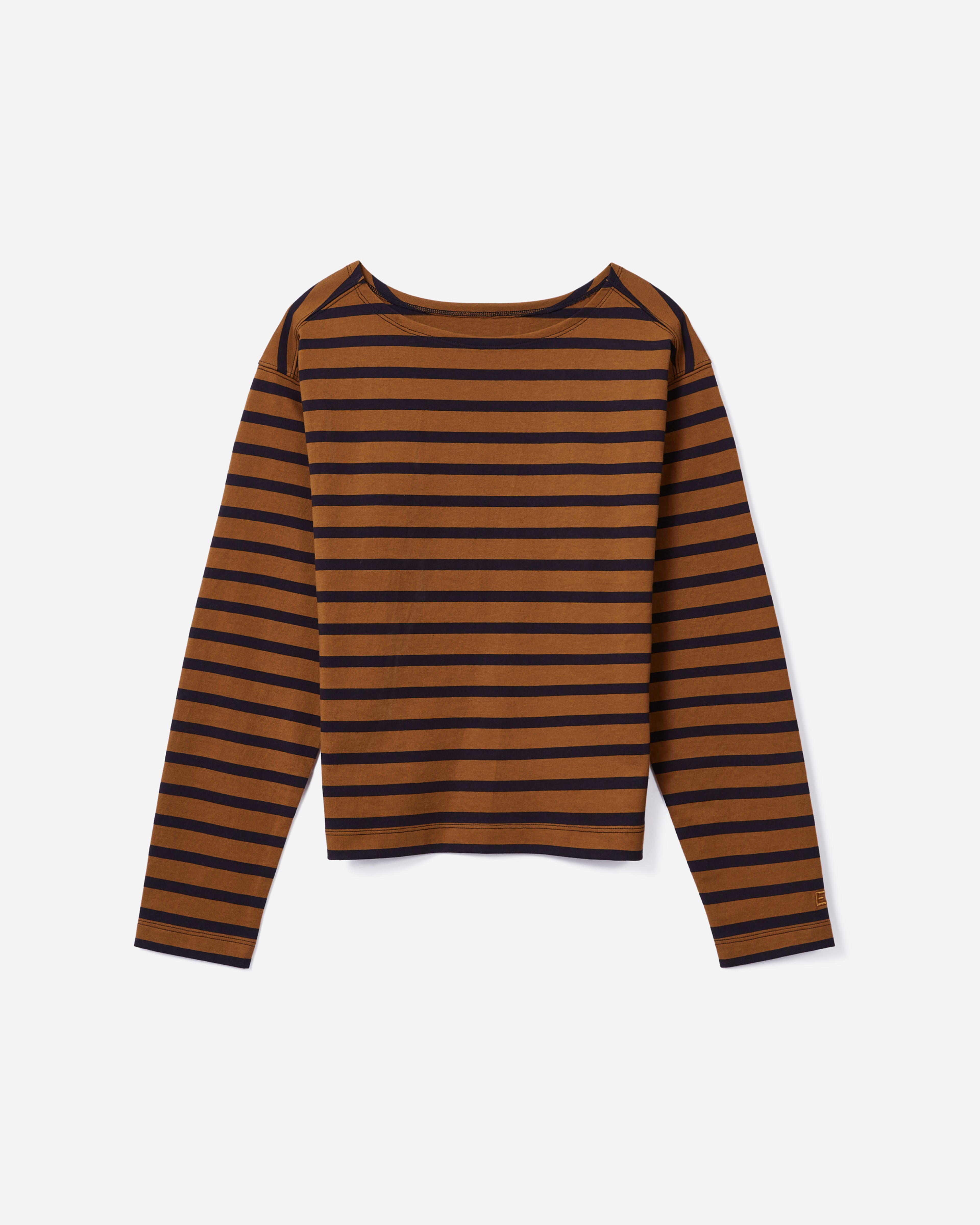The Modern Breton Tee Toasted Almond / Black – Everlane