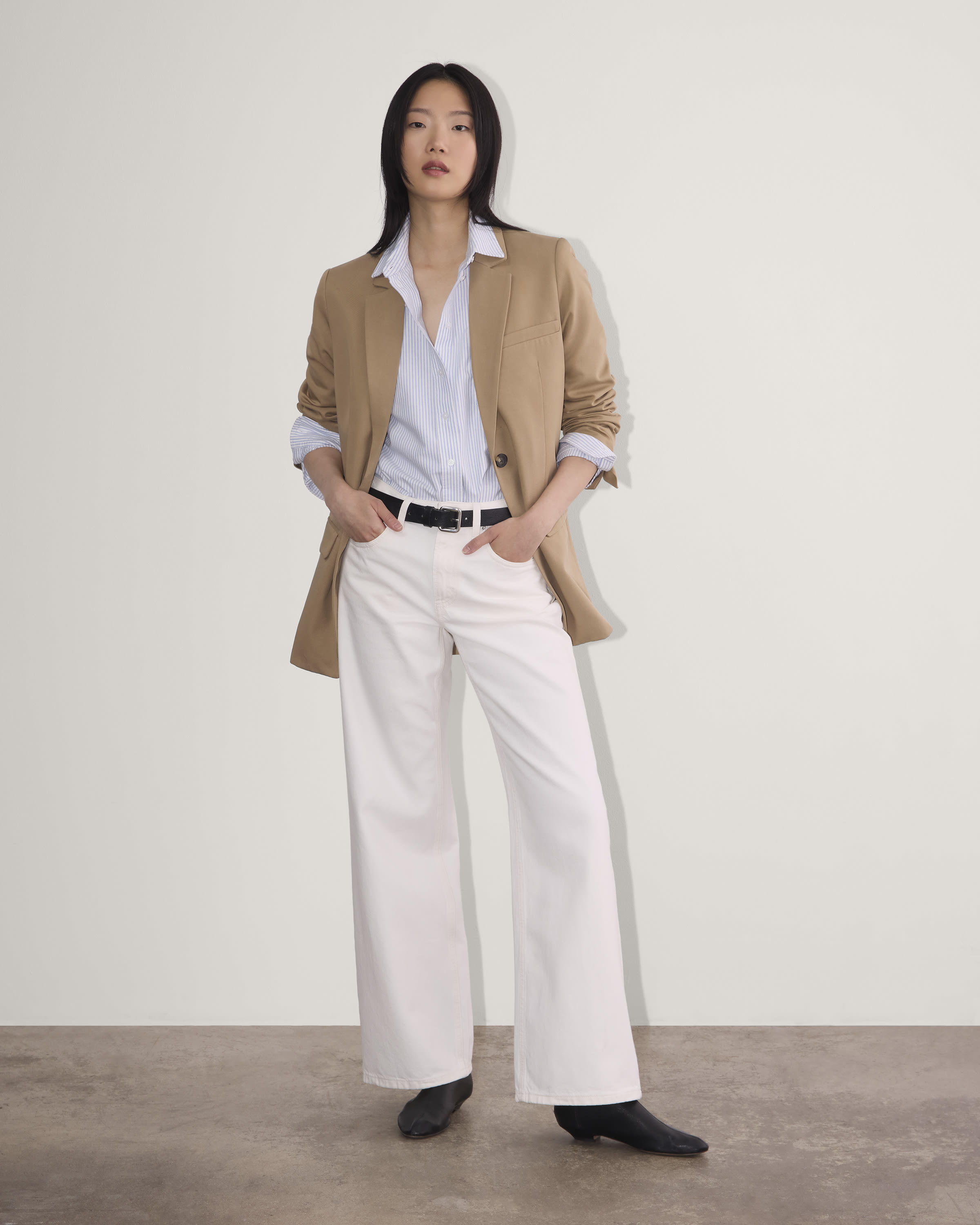 The Mid-Way Jean Bone – Everlane