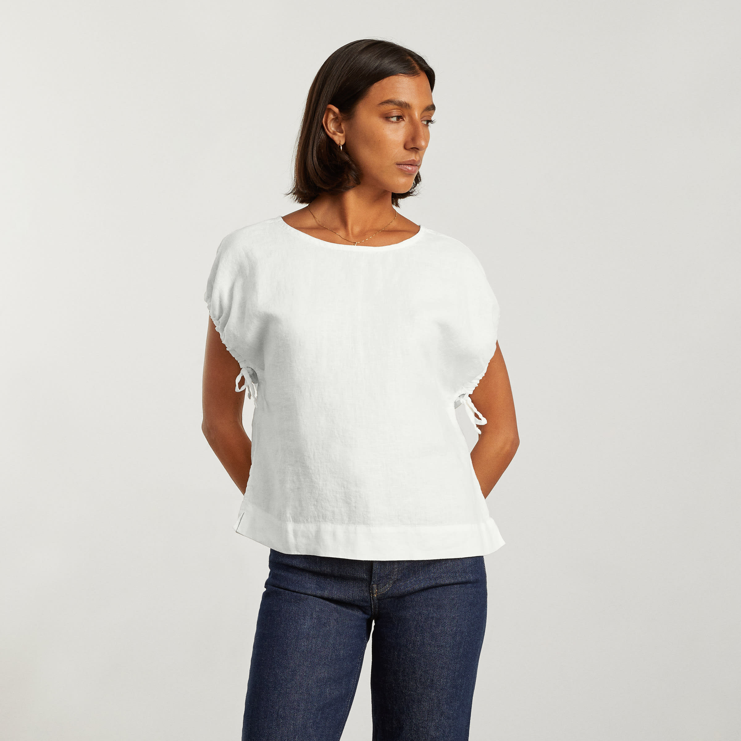 The Drawstring Tunic White – Everlane