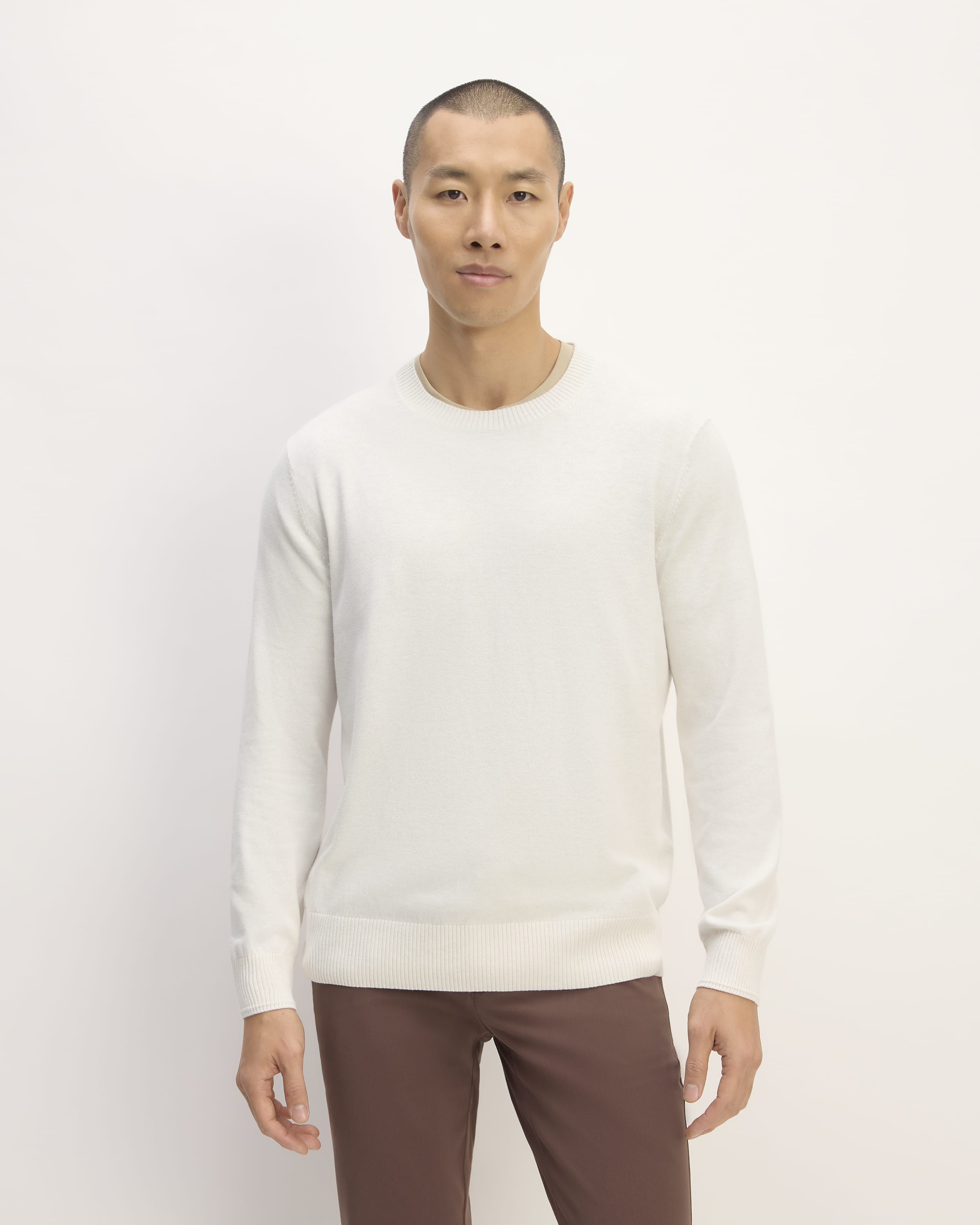 The No-Sweat Sweater | Uniform Heathered Canvas – Everlane