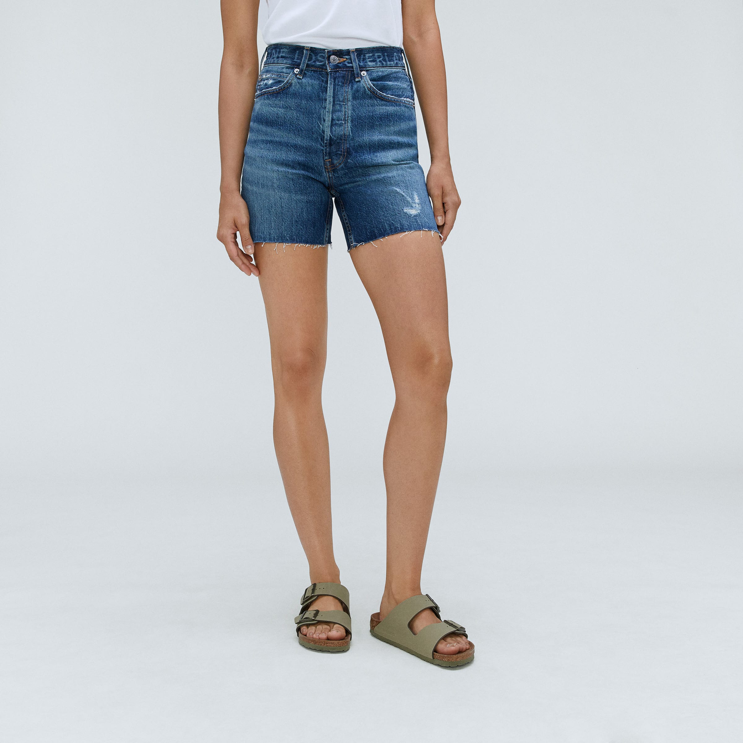The Local Rigid Way-High® Short Tumbled Indigo – Everlane