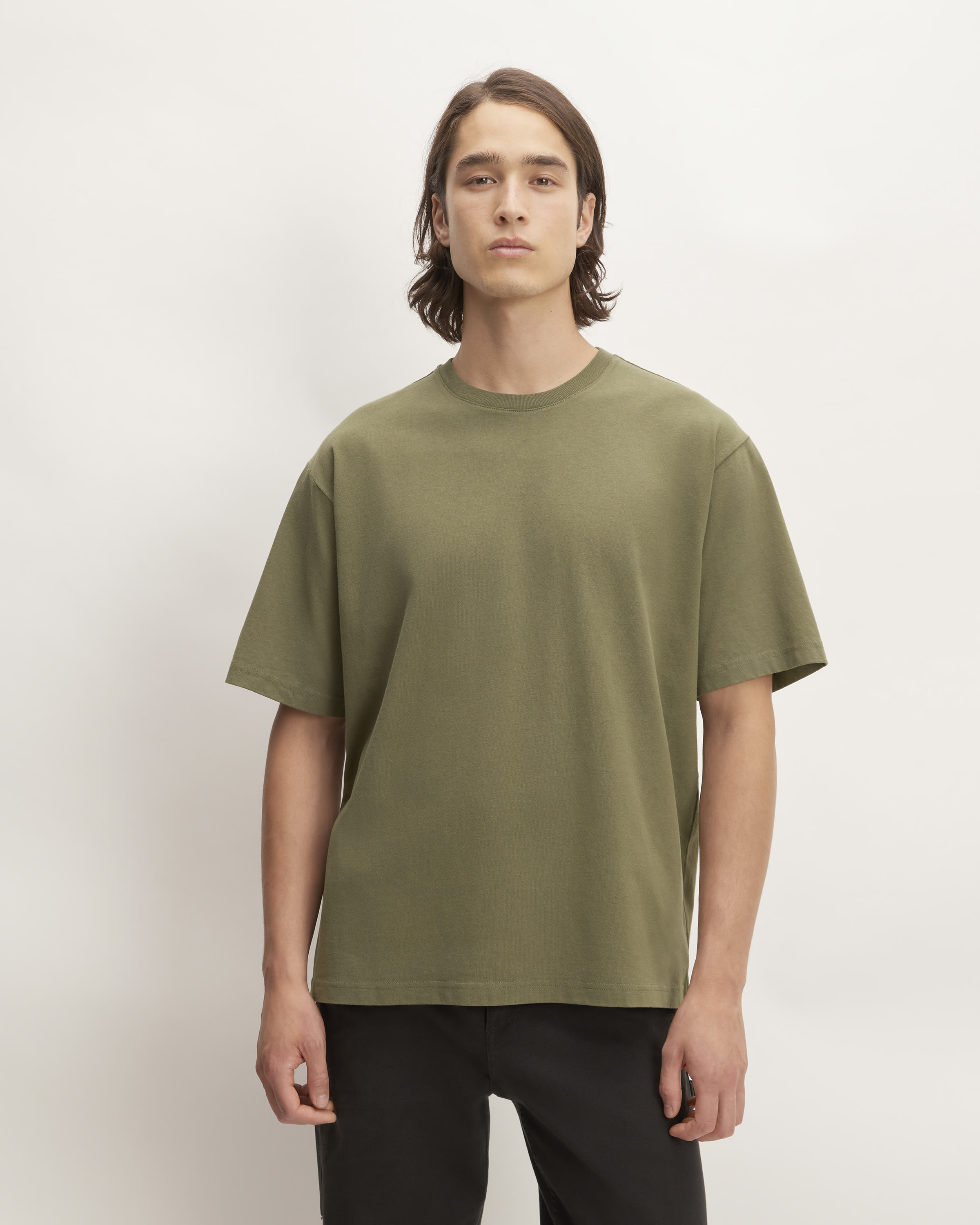 The Premium-Weight Relaxed Crew | Uniform Kalamata – Everlane