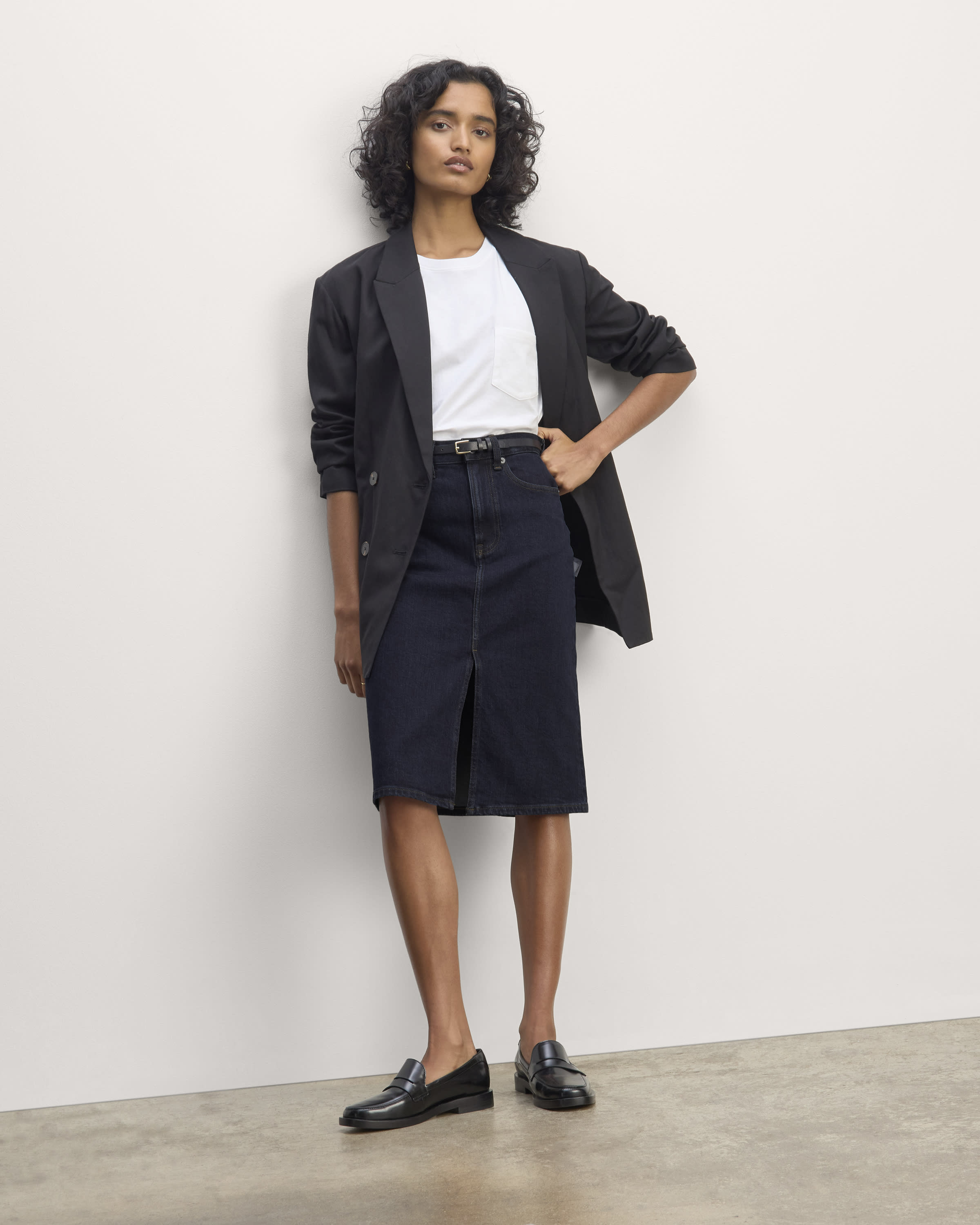 The Mid-Way Skirt Deep Rinse – Everlane